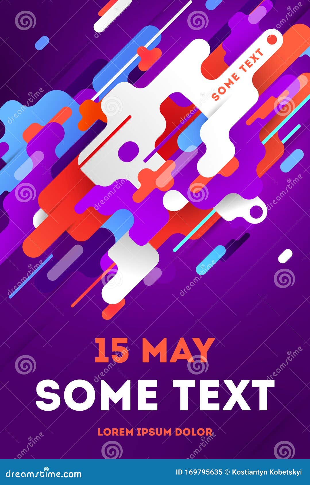 Flyer or Poster Minimalistic Flat Design. Modern Diagonal Abstract ...