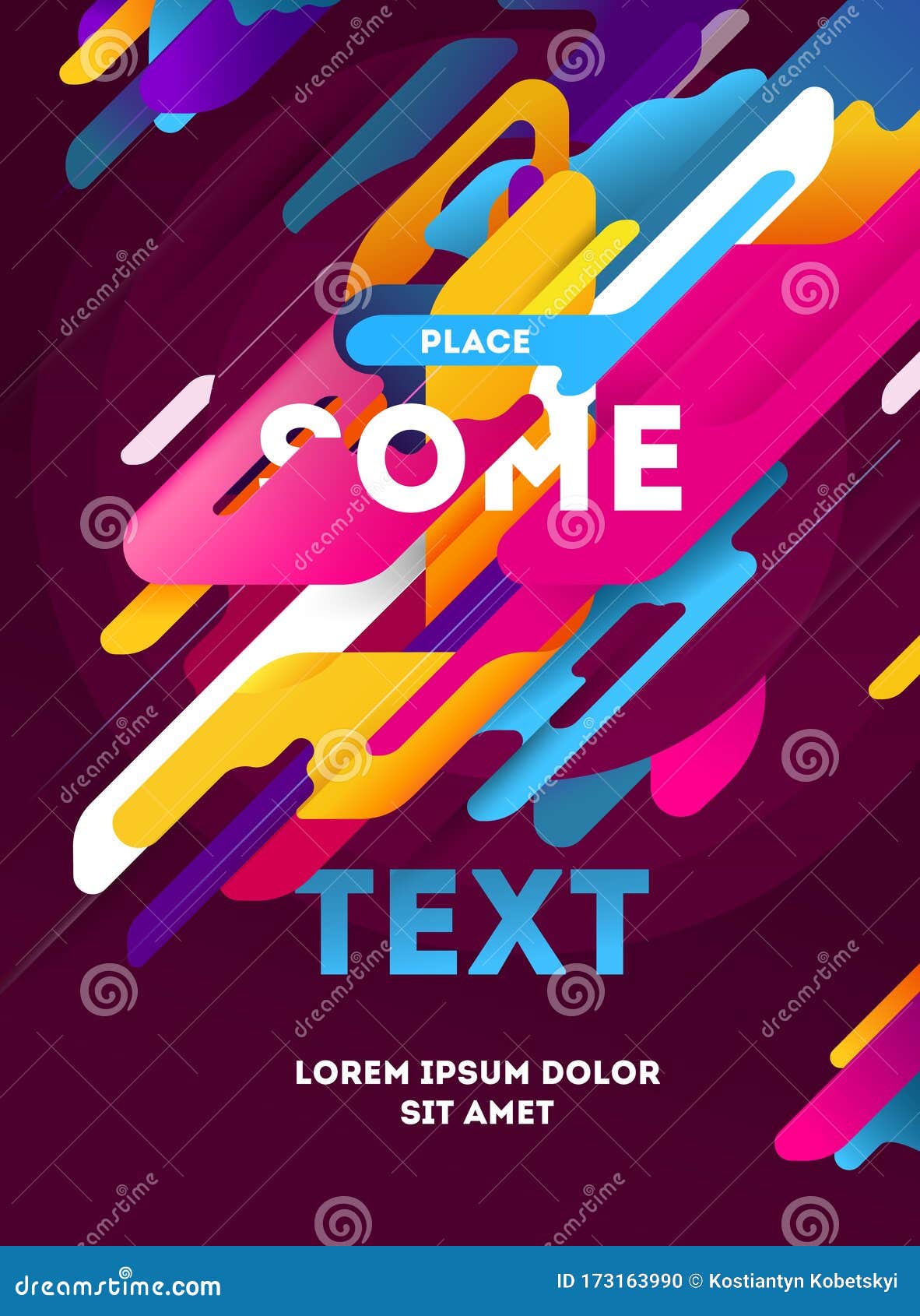 Flyer or Poster Minimalistic Flat Design. Modern Diagonal Abstract ...