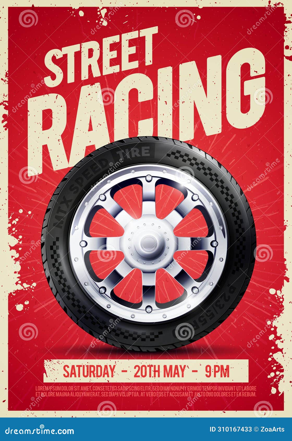 Street Racing Flowchart Infographics Vector Illustration ...