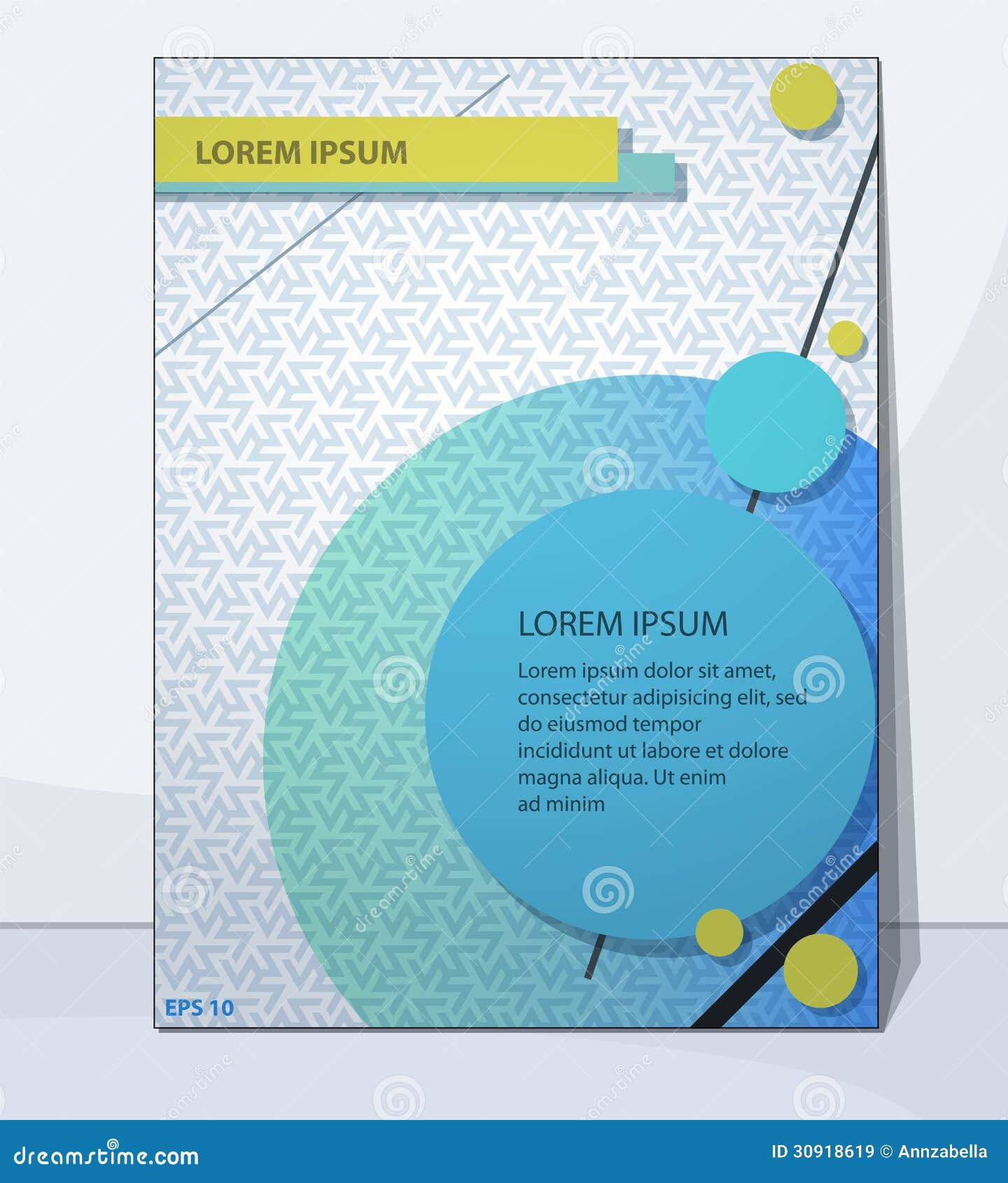 Flyer Retro Geometric Pattern Stock Vector - Illustration of abstract ...