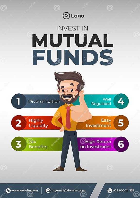 Flyer Design of Invest in Mutual Funds Template Stock Vector ...
