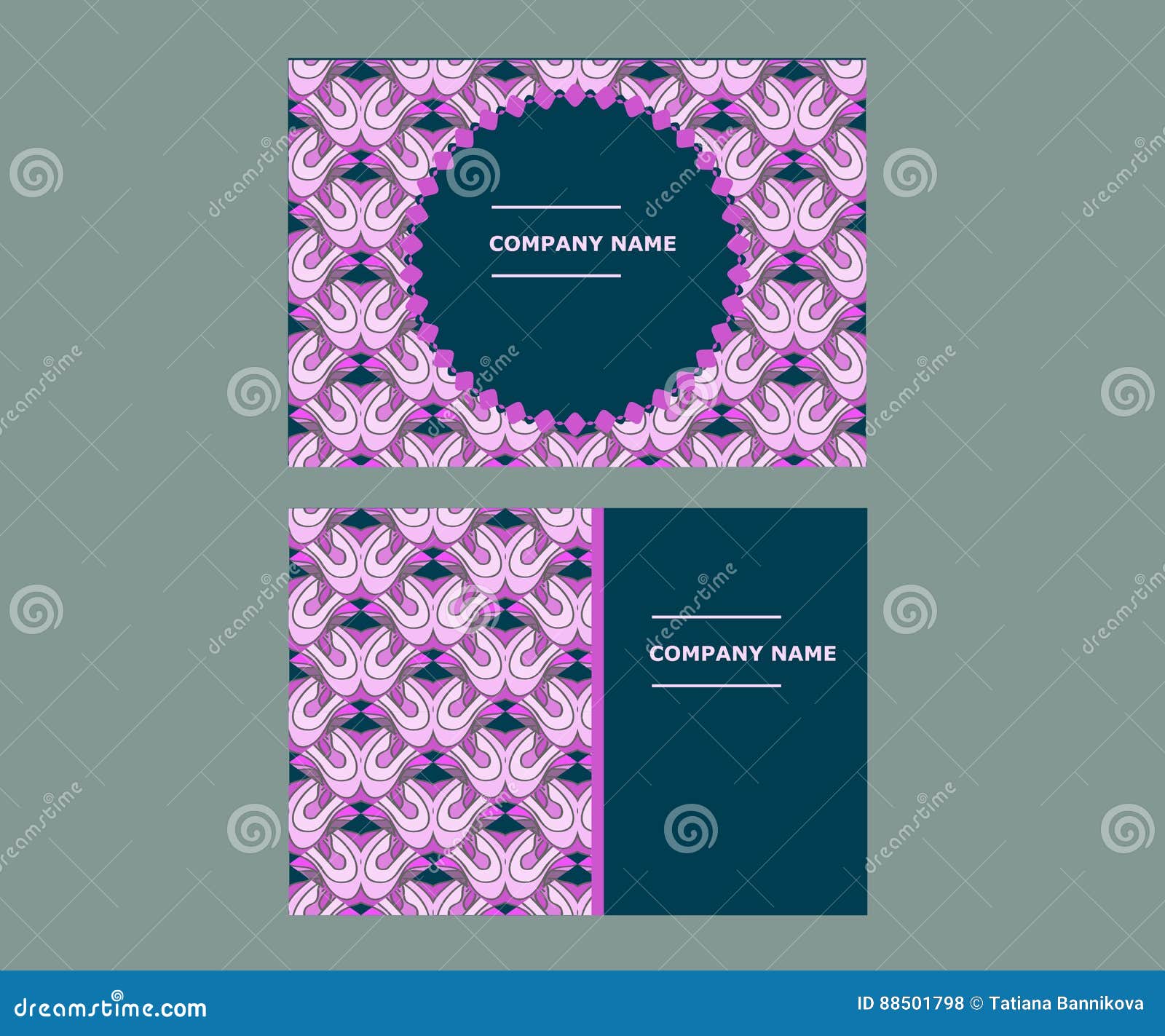 Flyer Template with Abstract Colorful Pattern. Stock Vector ...