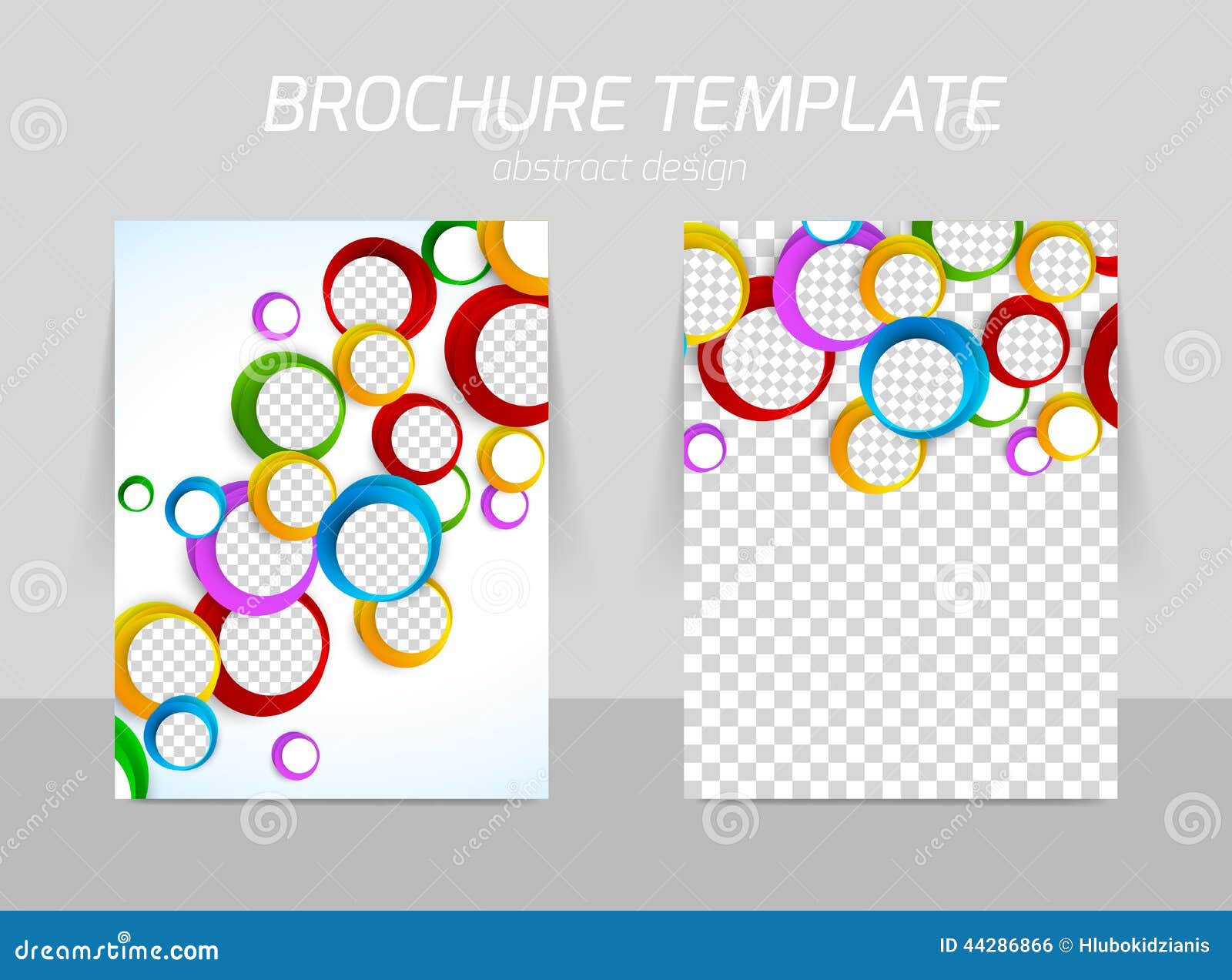 Flyer Template Back and Front Design Stock Vector - Illustration of ...