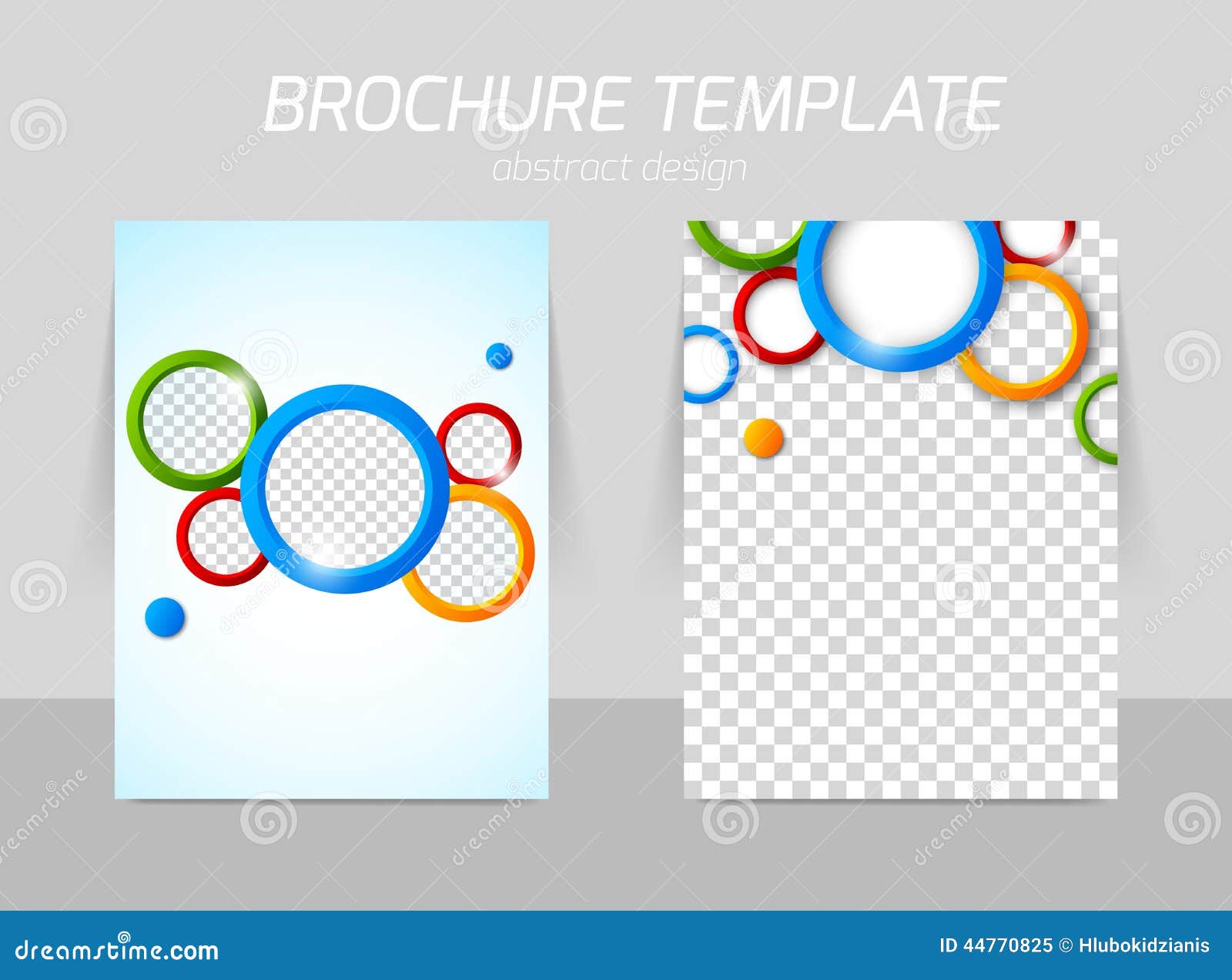 Flyer Template Back and Front Design Stock Vector - Illustration of ...