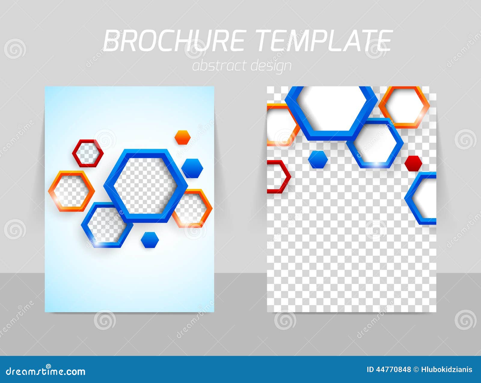 Flyer Template Back and Front Design Stock Vector - Illustration of ...