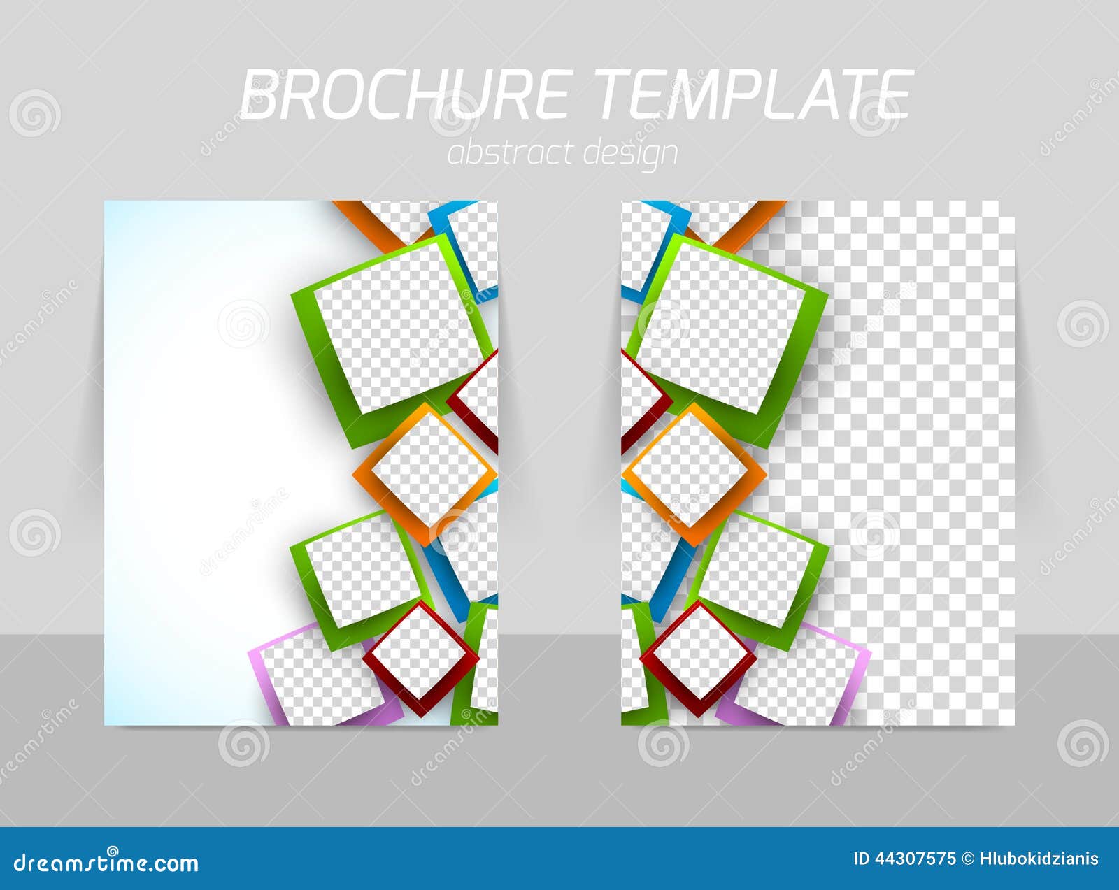 Flyer Template Back and Front Design Stock Vector - Illustration of ...
