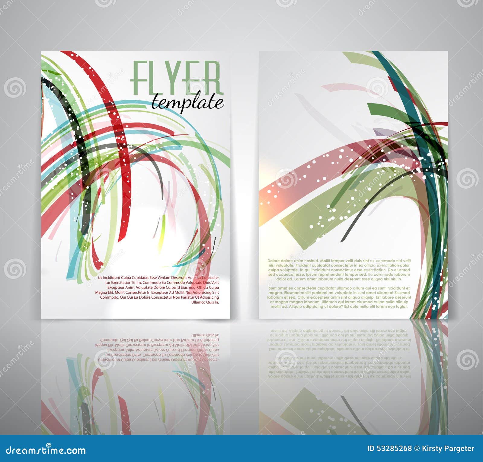Flyer template stock illustration. Illustration of eps10 - 53285268