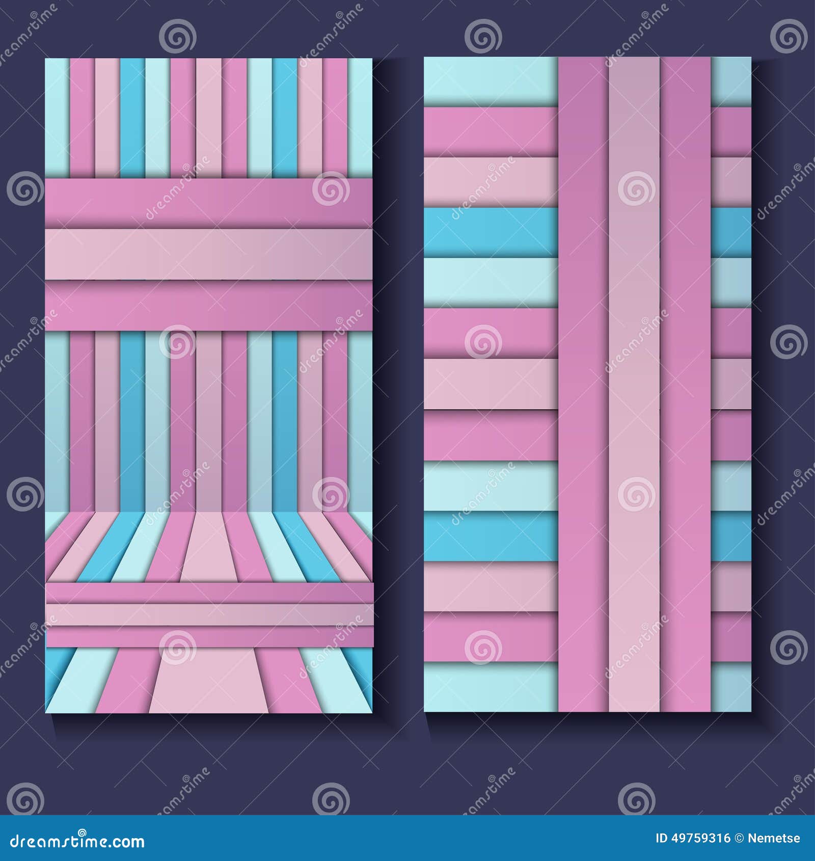 Flyer Template with Geometric Shapes Stock Vector - Illustration of ...