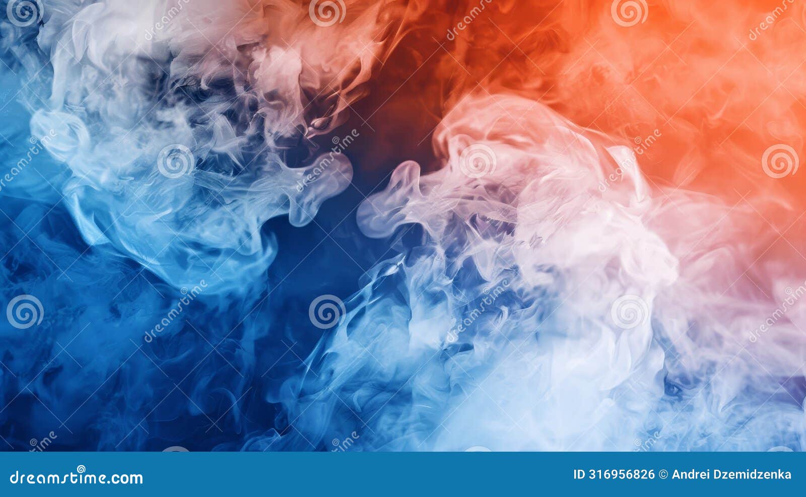 The Flyer Template Has a Color Scheme with Transparent Smoke. Stock ...