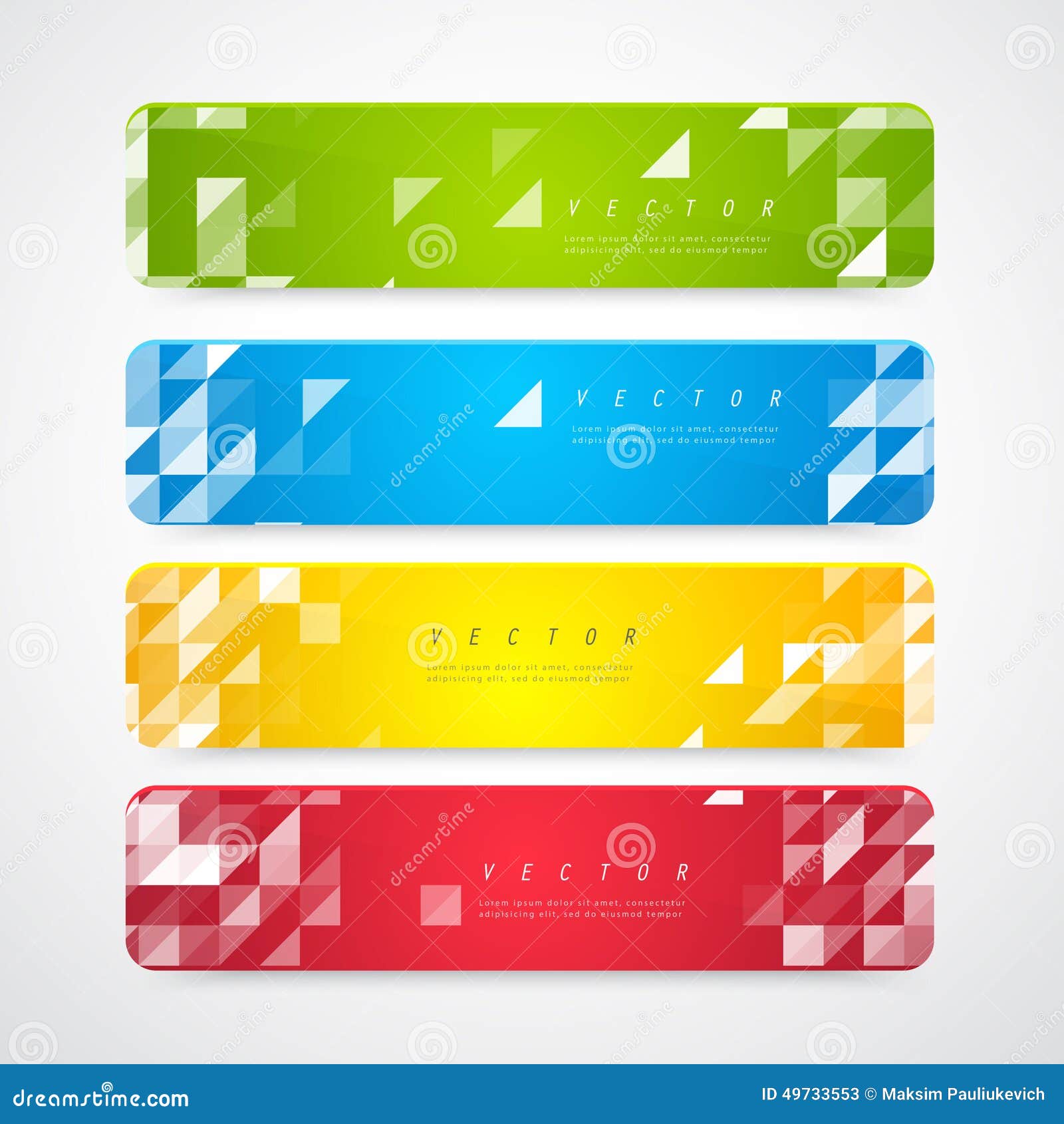 Flyer Template Header Design Stock Vector - Illustration of block ...