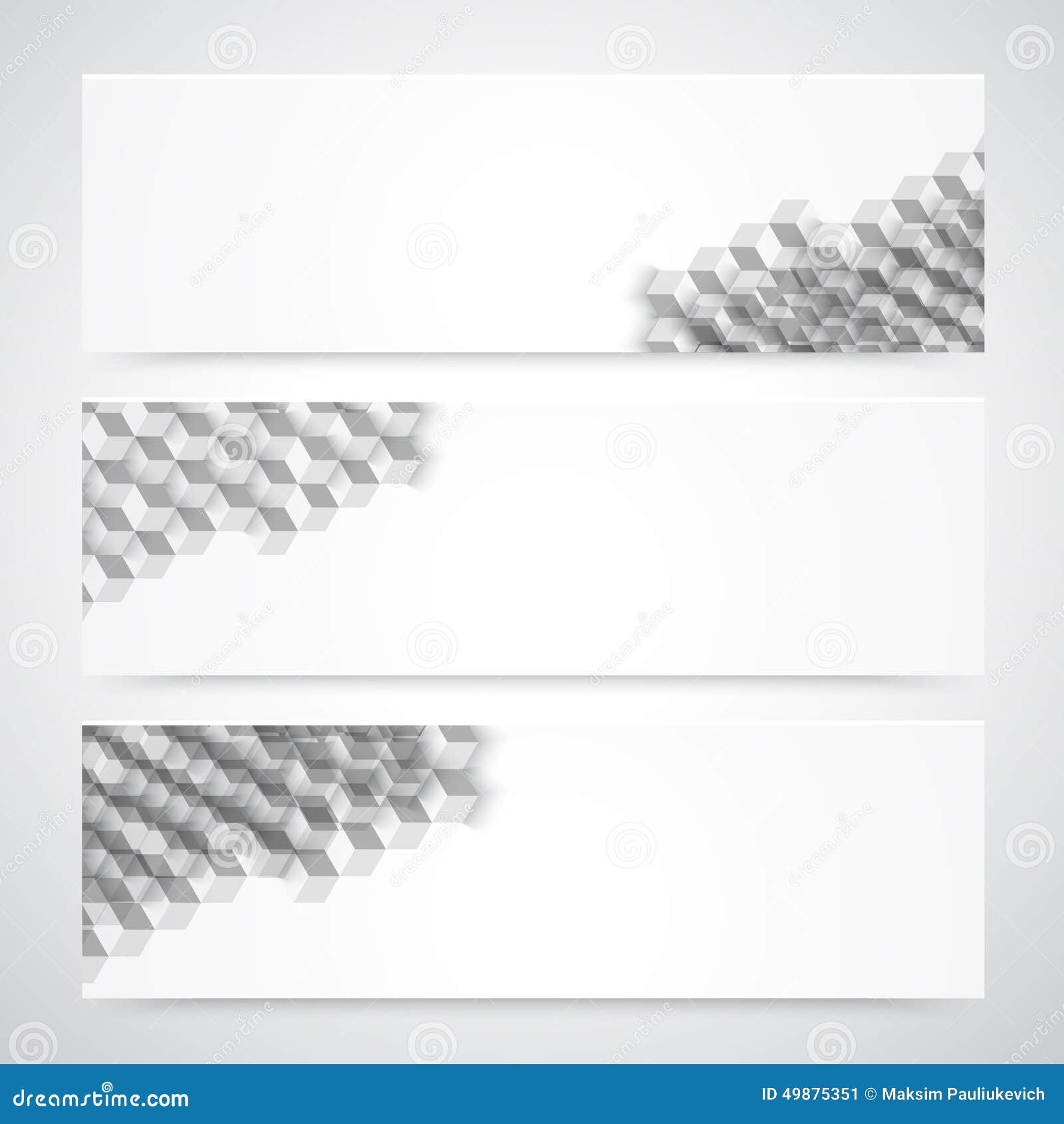 Flyer Template Header Design Stock Vector - Illustration of technology ...