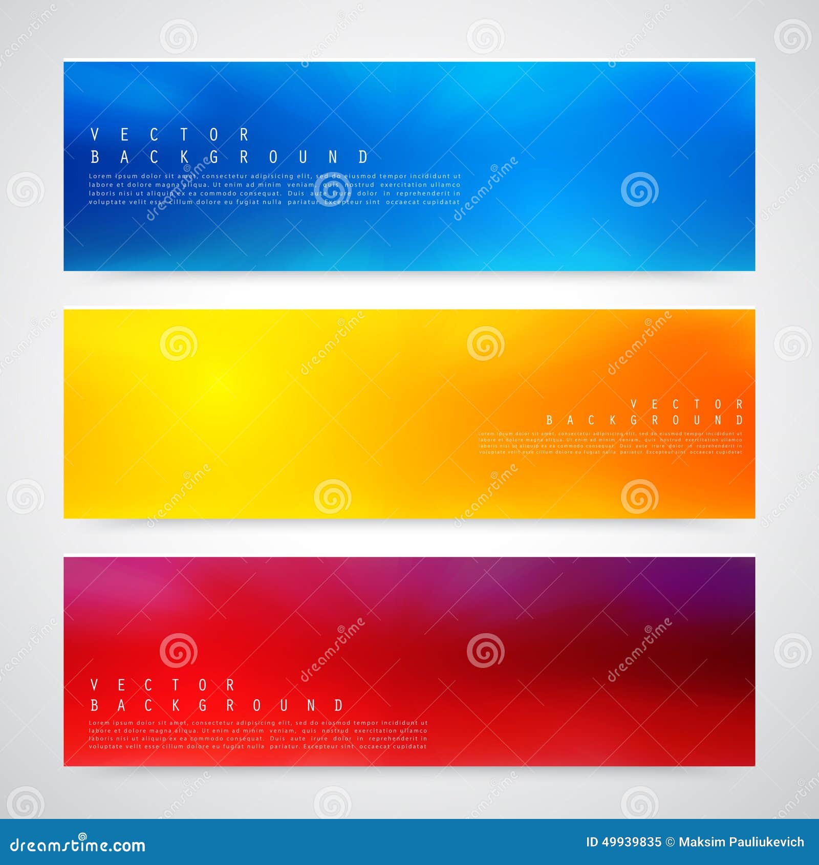 Flyer Template Header Design Stock Vector - Illustration of empty, gray ...