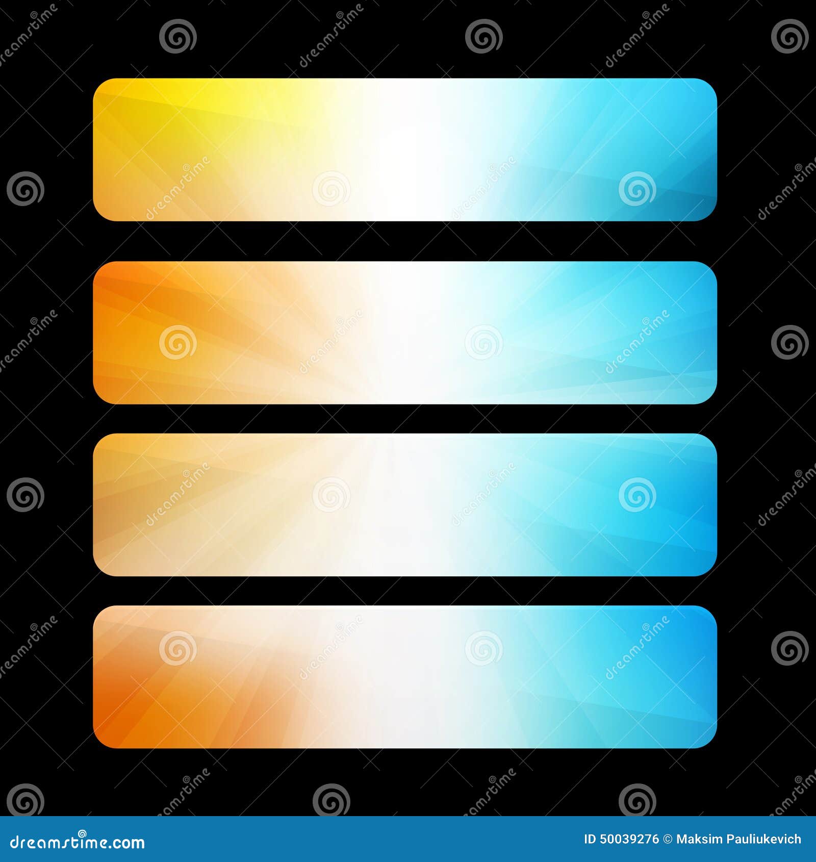 Flyer Template Header Design Stock Vector - Illustration of blue ...