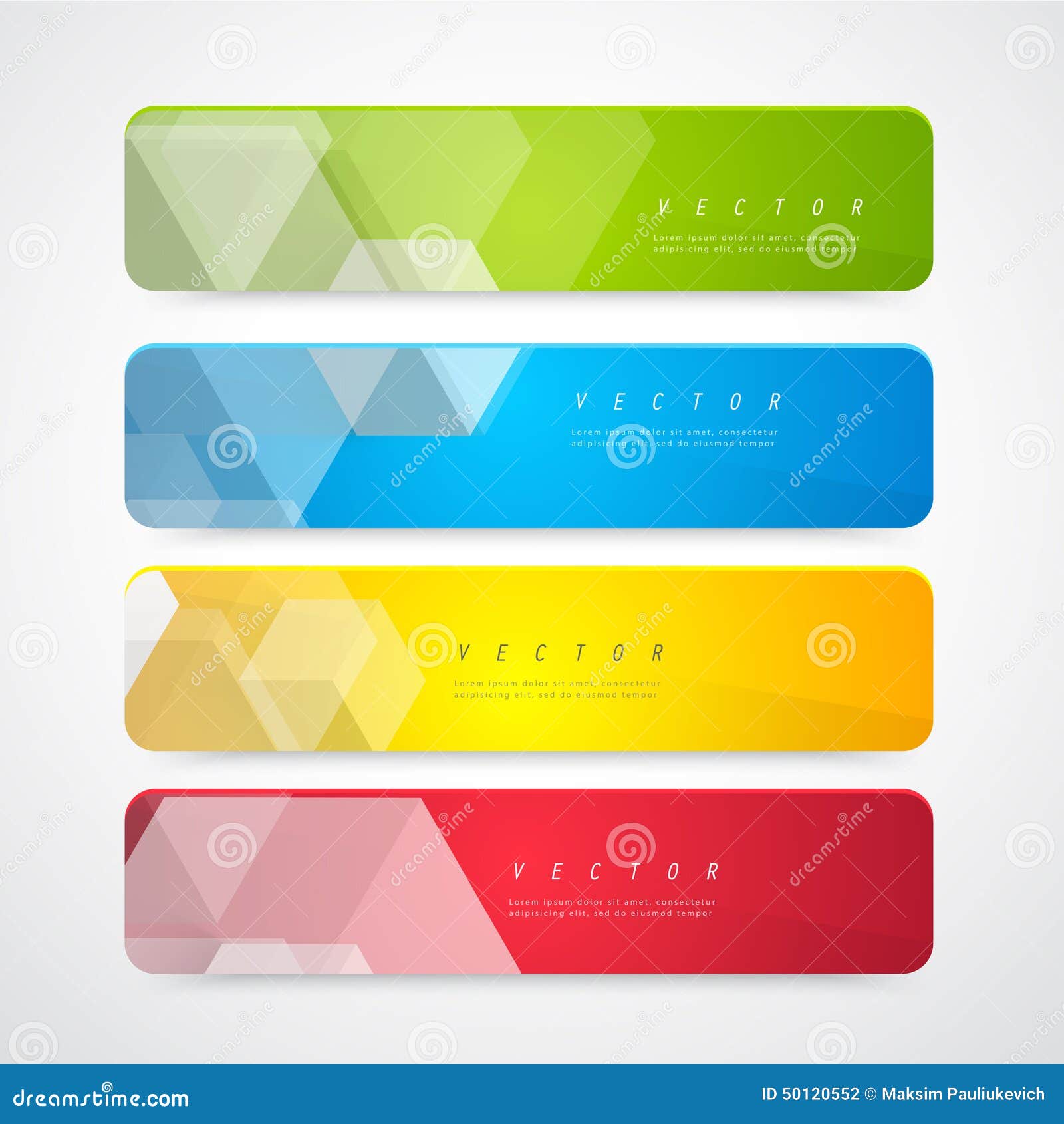Flyer Template Header Design Stock Vector - Illustration of colorful ...
