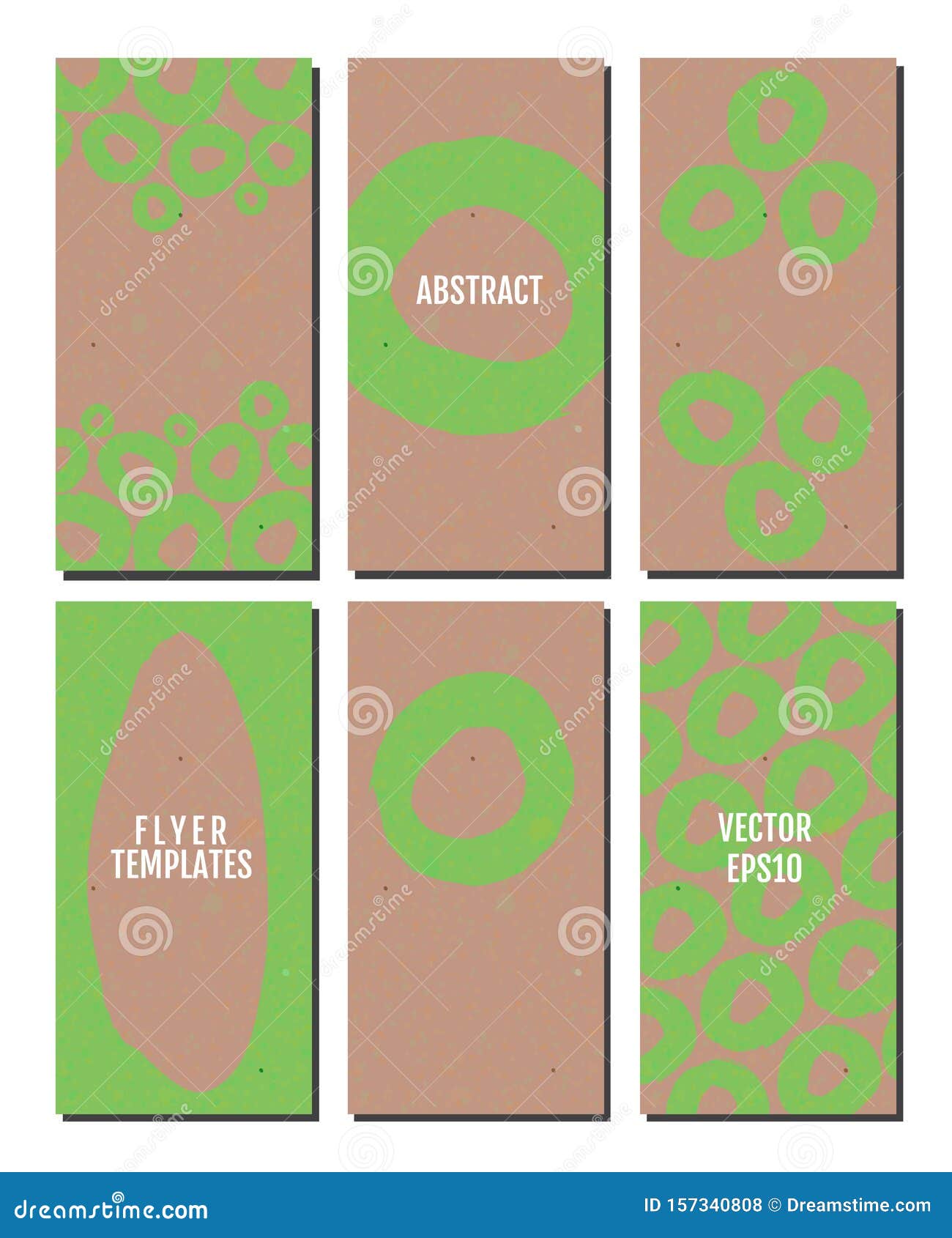 Flyer Templates in Rustic Style Stock Vector - Illustration of print ...