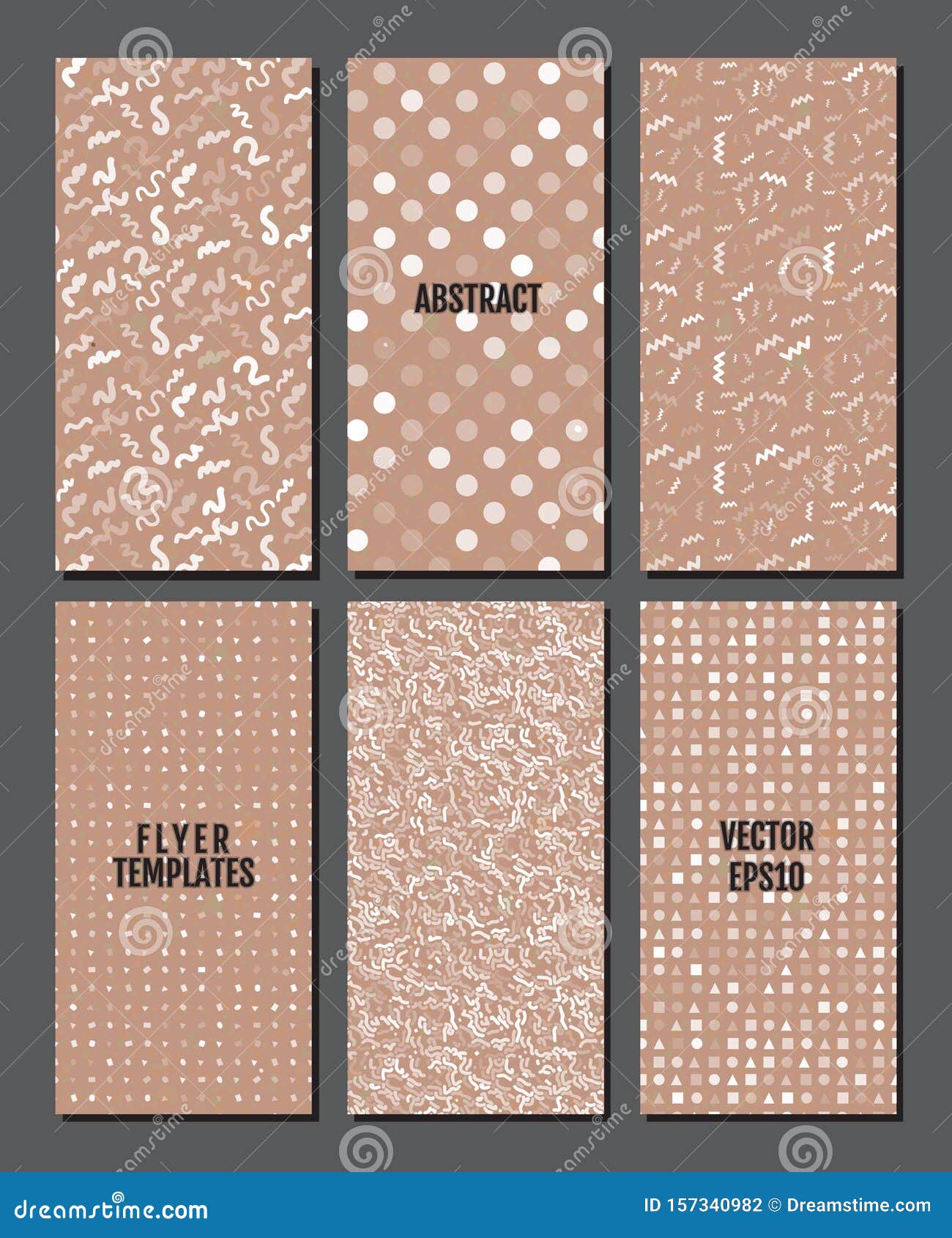 Flyer Templates in Rustic Style Stock Vector - Illustration of ...