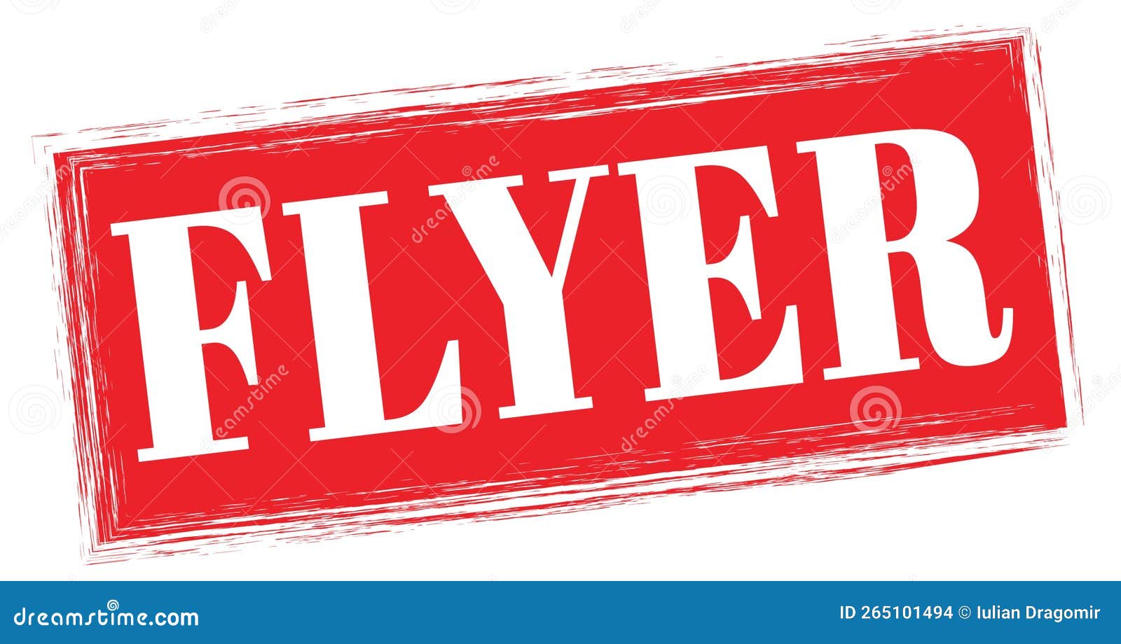 FLYER Text Written on Red Stamp Sign Stock Illustration - Illustration ...