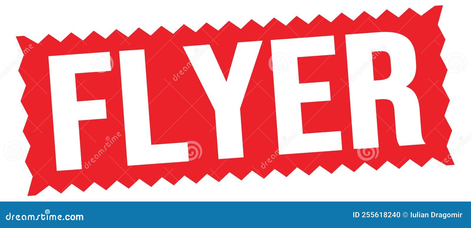 FLYER Text Written on Red Stamp Sign Stock Illustration - Illustration ...