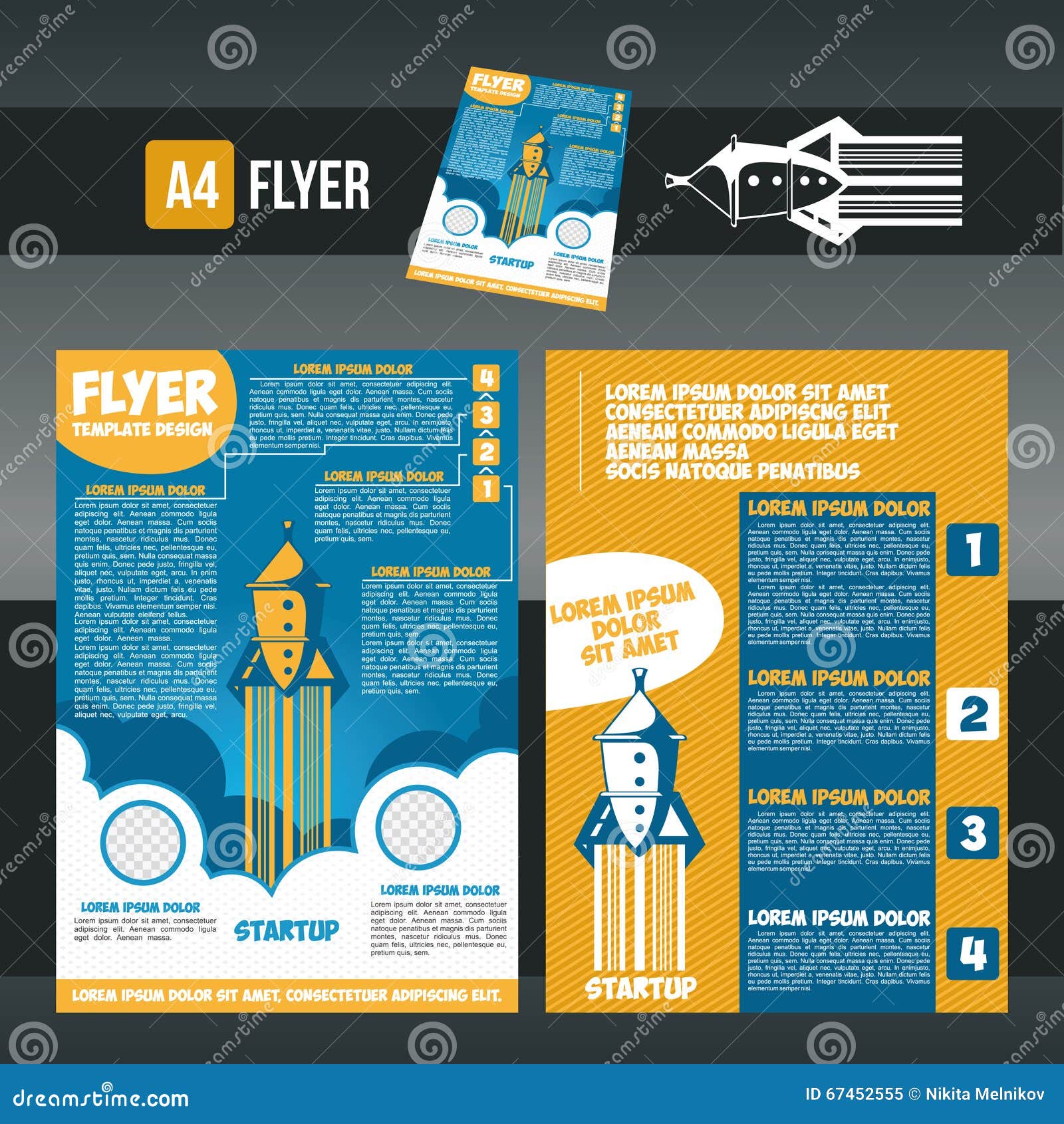 Flyer stock vector. Illustration of cover, entrepreneur - 67452555