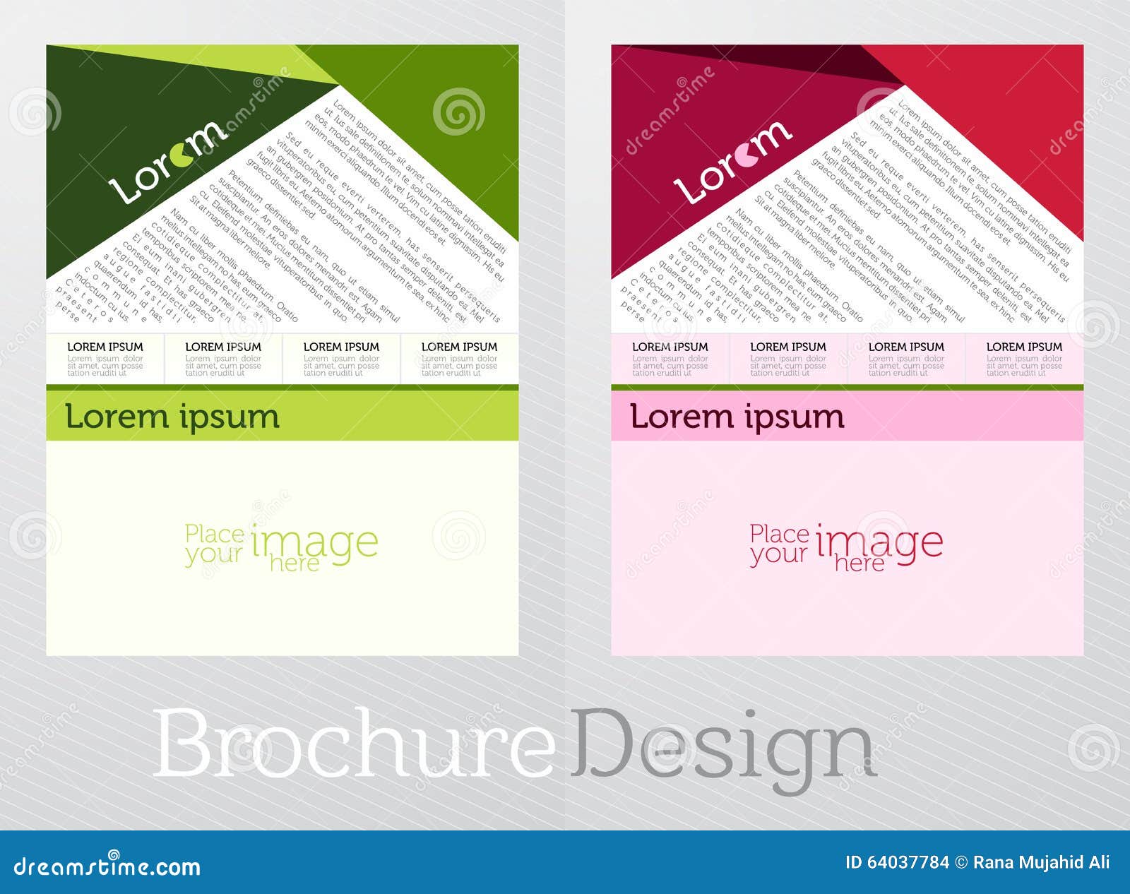 Flyers for Business in a Creative Two Different Color Patches in a ...