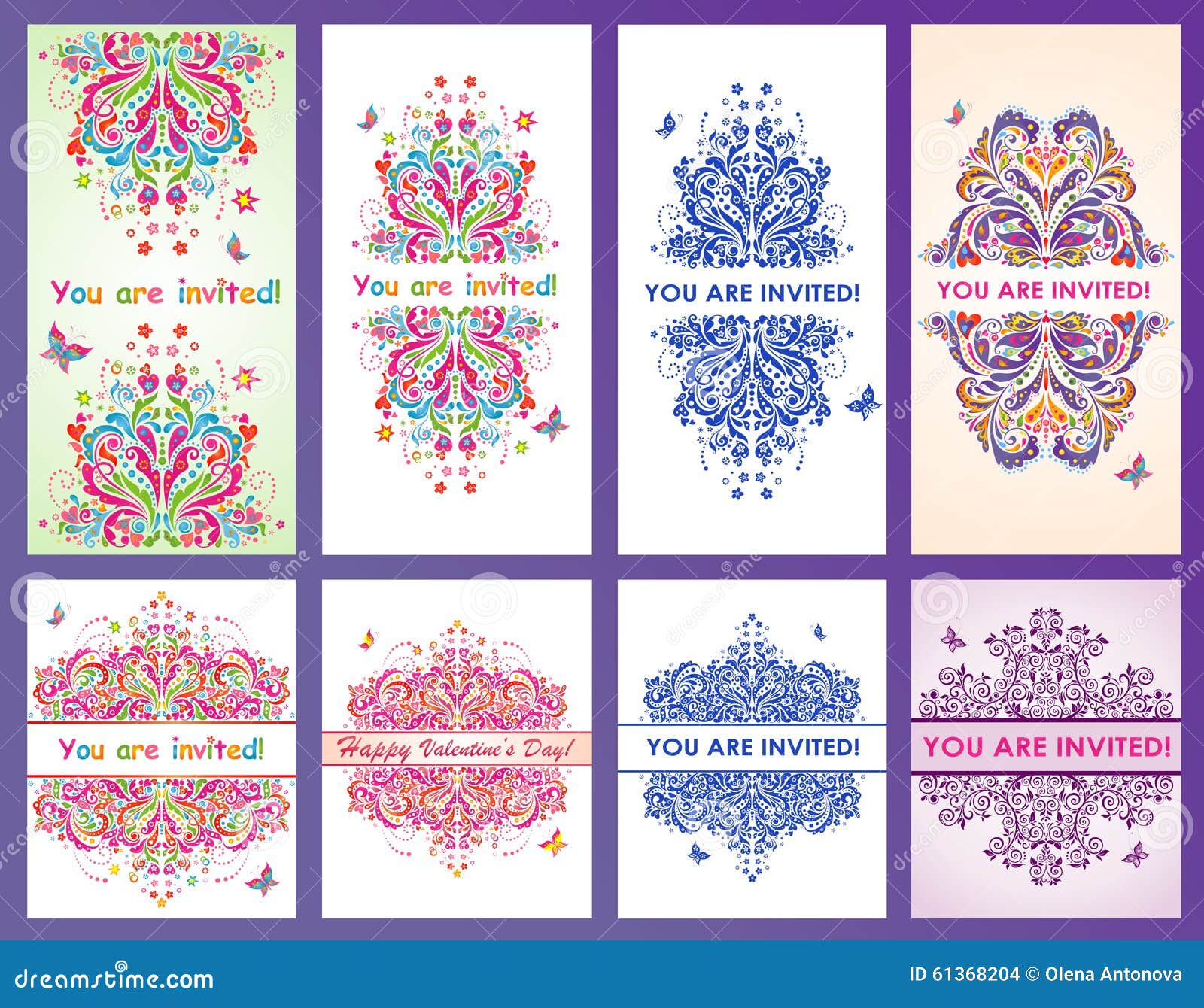 Flyers and Labels for Party Design Stock Vector - Illustration of ...