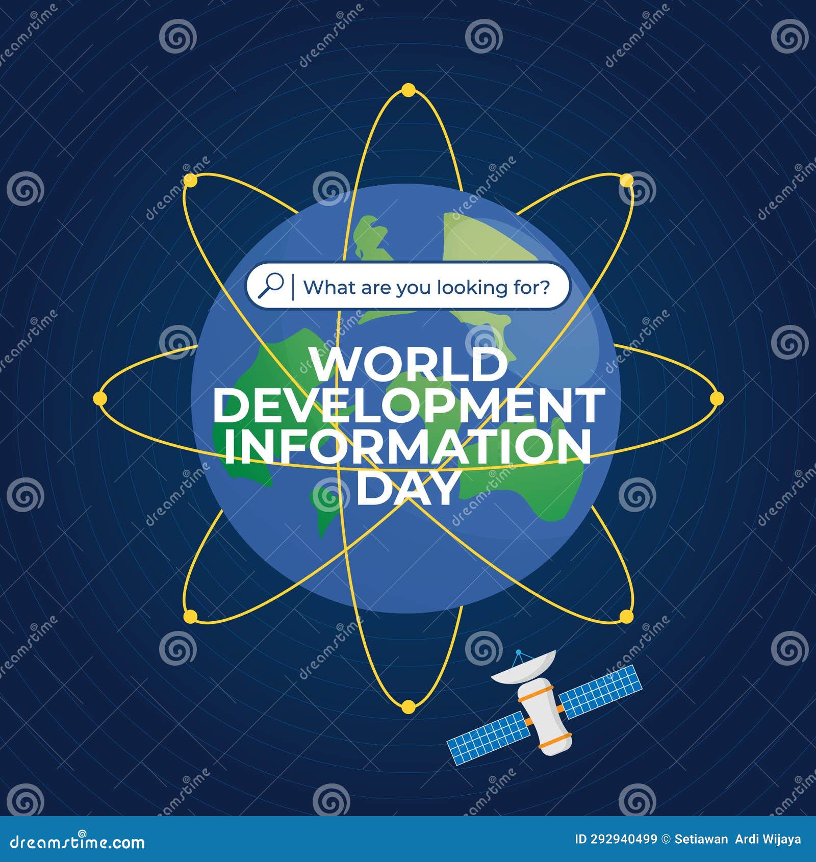 Flyers Promoting World Development Information Day or Associated Events ...