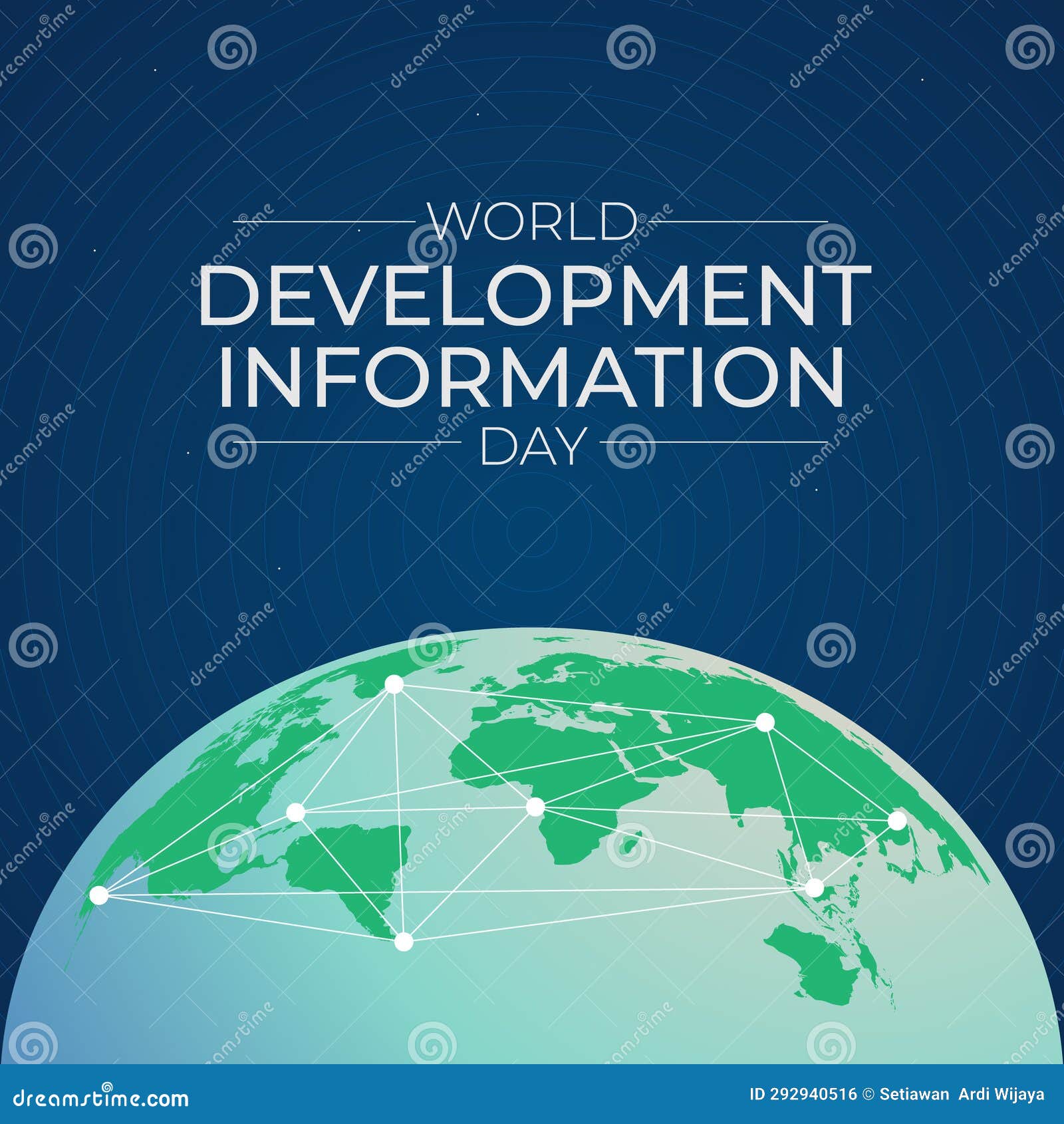 Flyers Promoting World Development Information Day or Associated Events ...