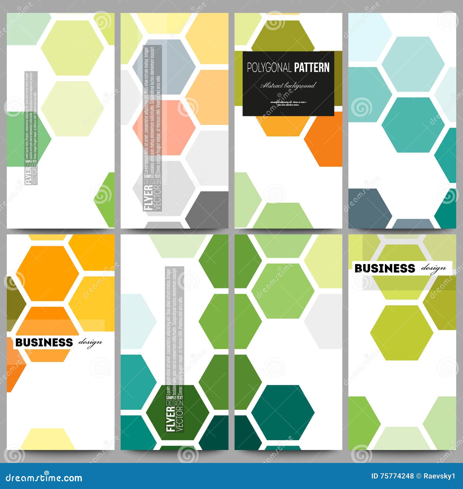 Flyers Set. Abstract Colorful Business Background, Modern Stylish ...