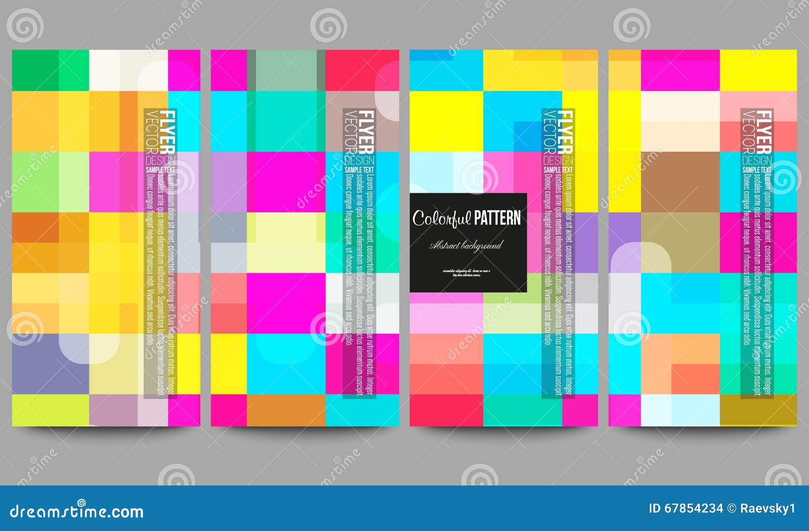 Flyers Set. Abstract Colorful Business Background, Modern Stylish ...