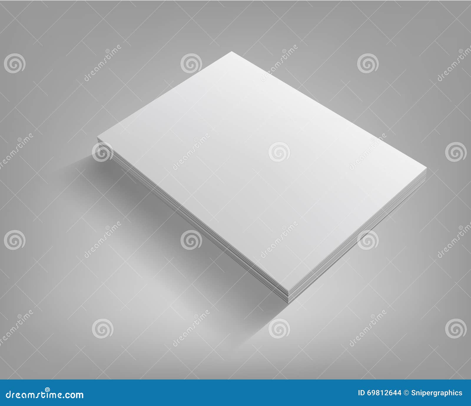 Mockup Paper A4 Page Card Empty Blank Template For Identity Branding ...