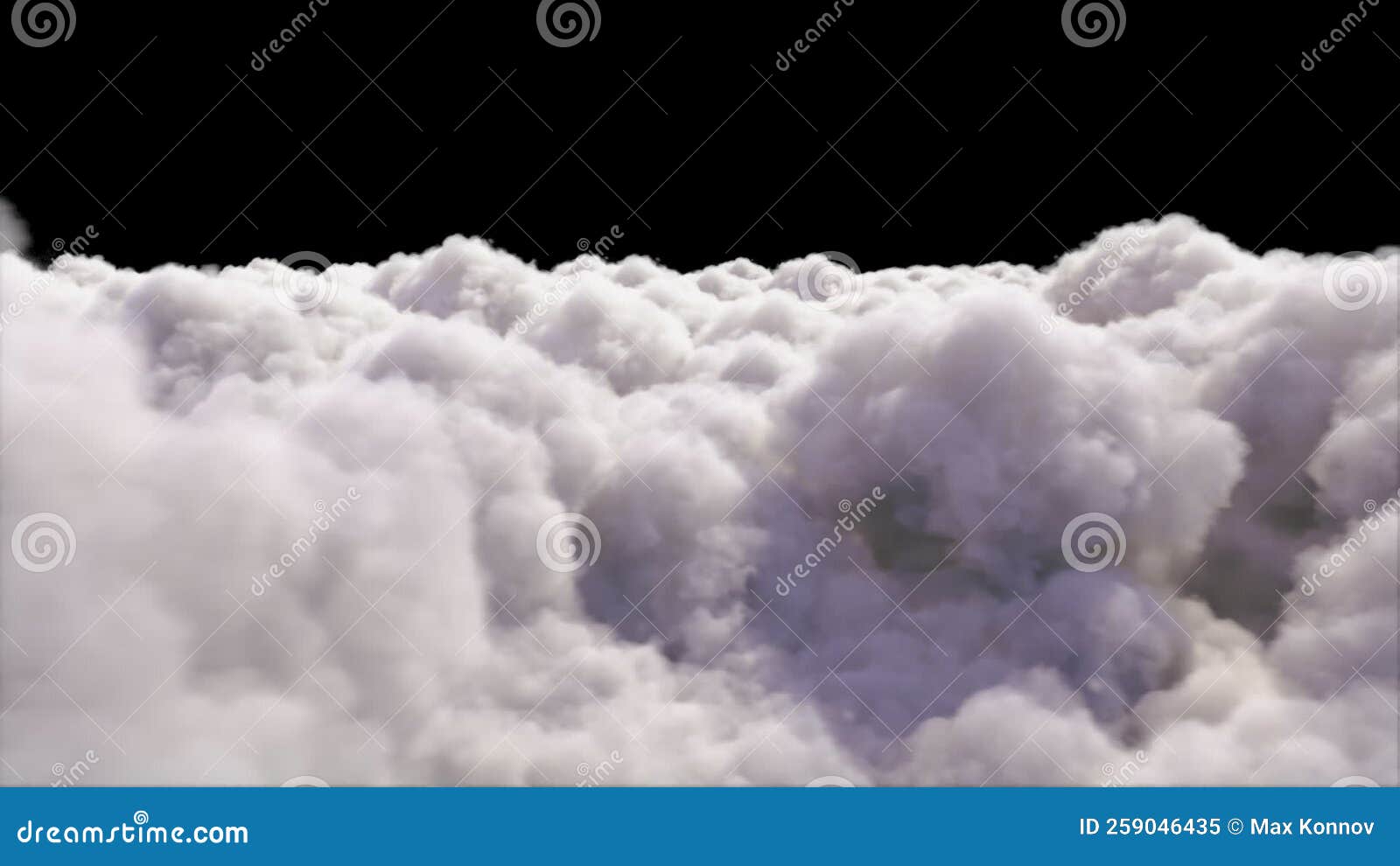 Flying Above the Cinematic Clouds Background Loop with Alpha Stock ...