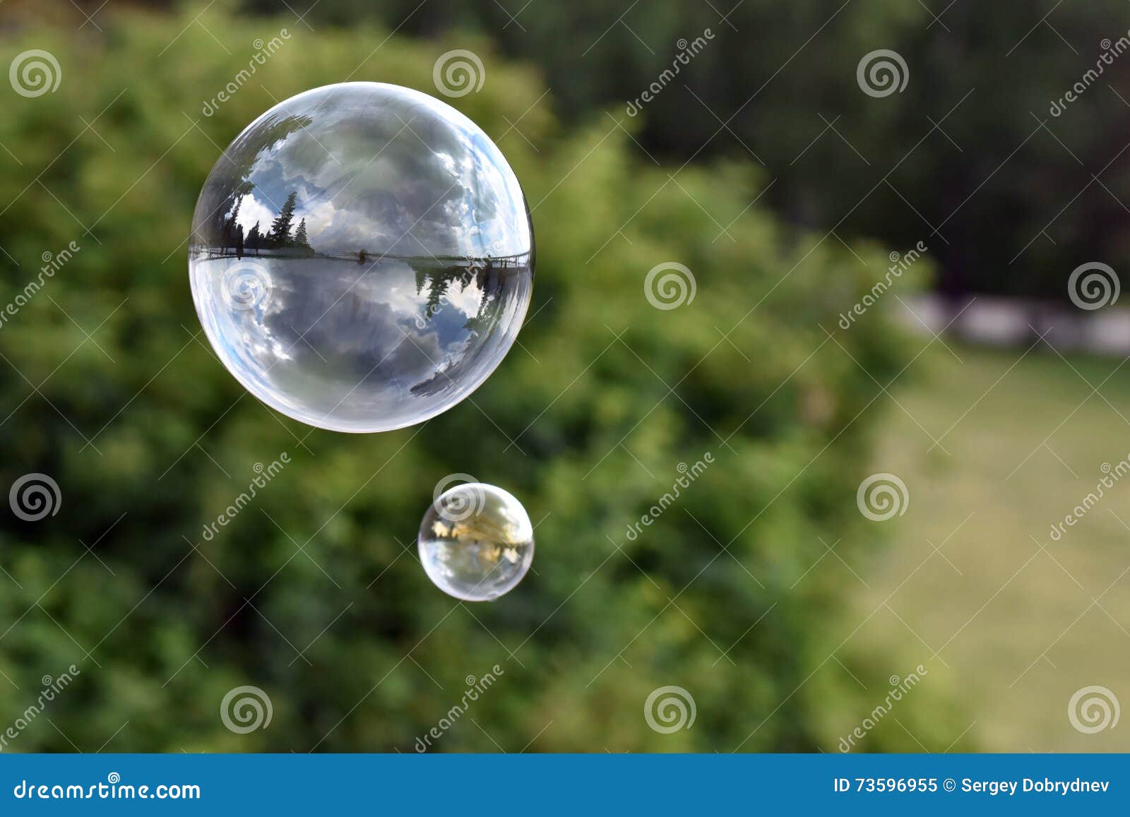Flying through the Air Blowing Bubbles Stock Image - Image of light ...
