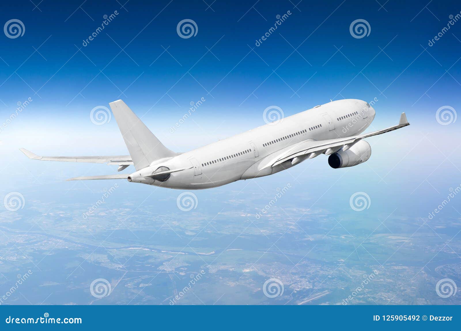 Airplane In The Sky Above The Clouds Flight Journey Sunset Height Speed ...