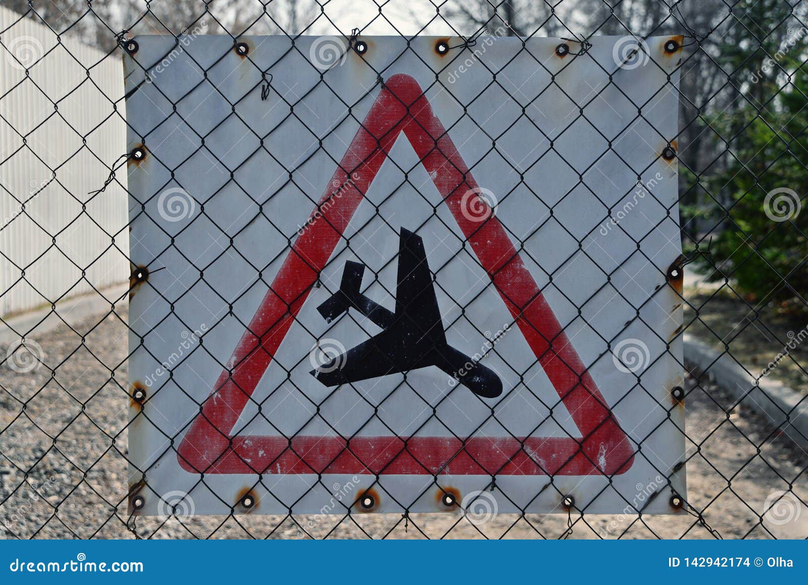 Flying airplane sign stock photo. Image of airliner - 142942174