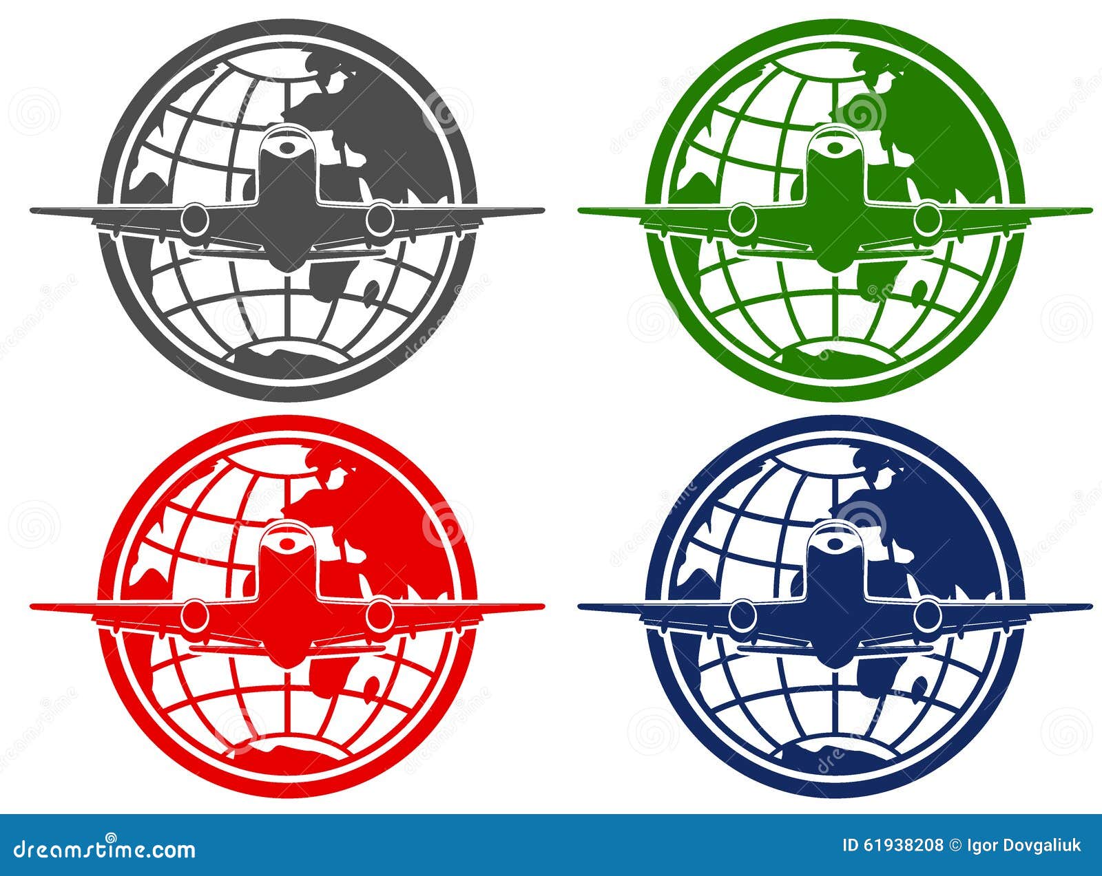 Flying airplane signs stock illustration. Illustration of design - 61938208