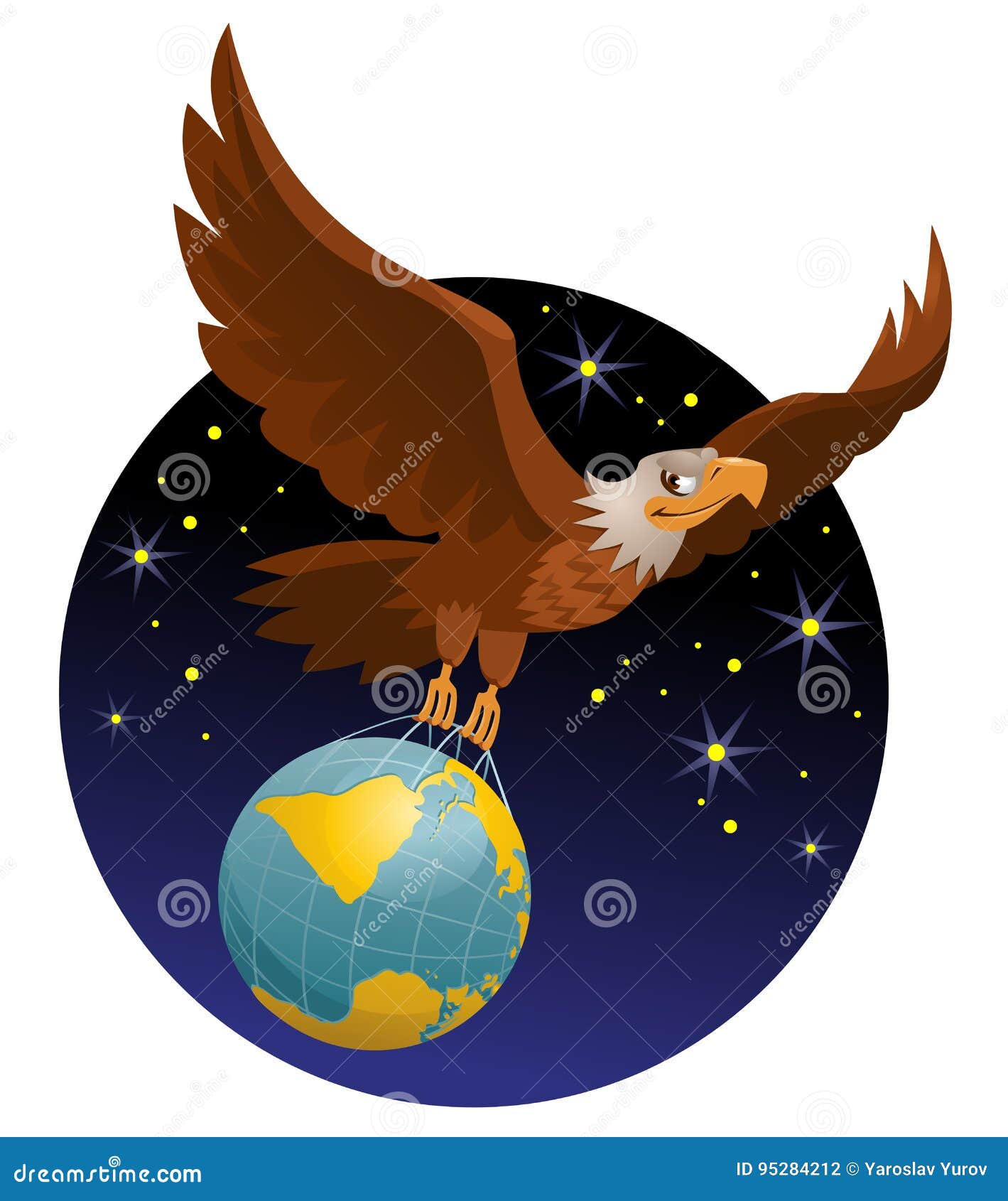 Astrology: EAGLE (Aquila) Constellation Vector Illustration ...