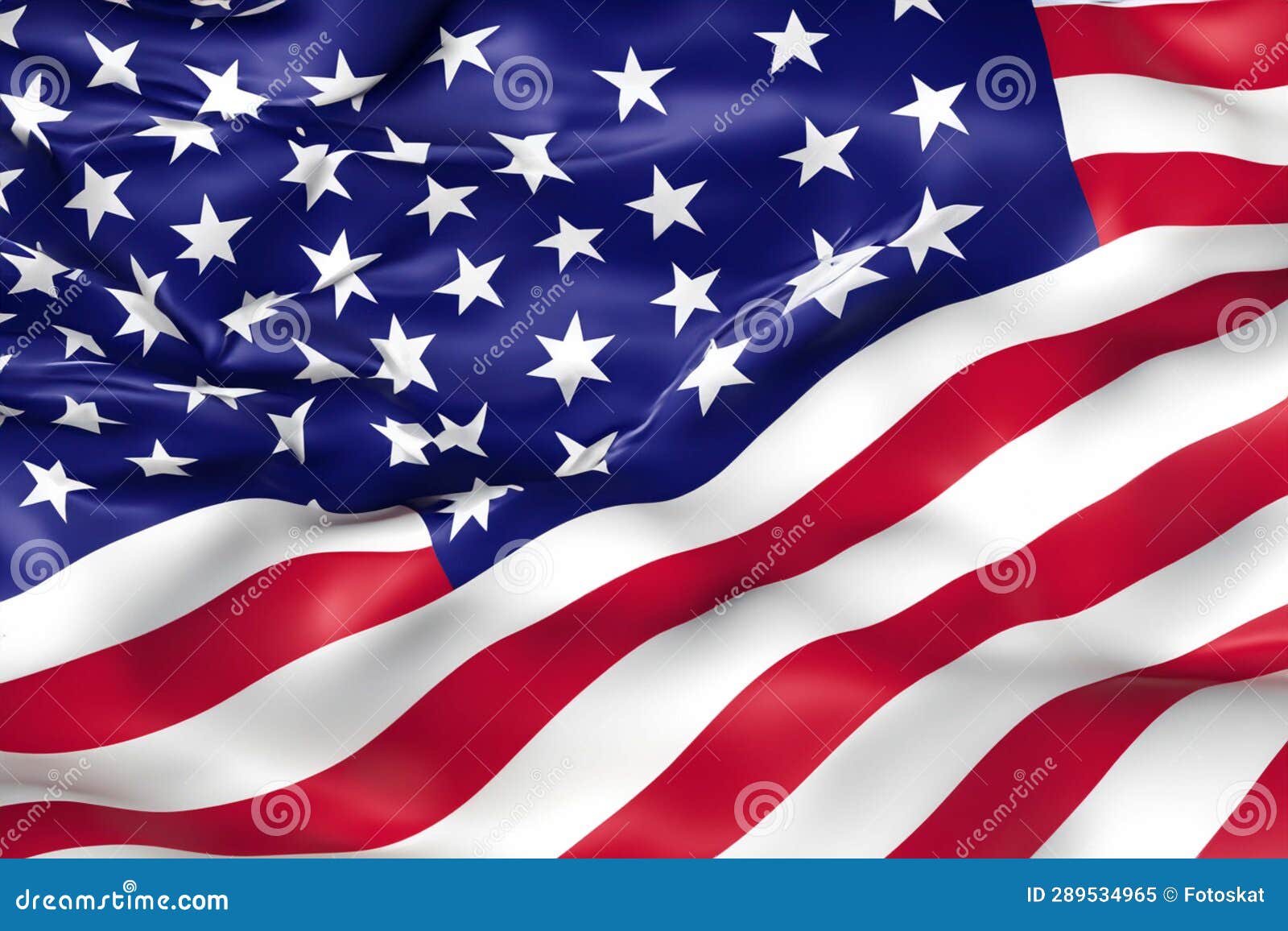 Flying American Flag stock illustration. Illustration of closeup ...