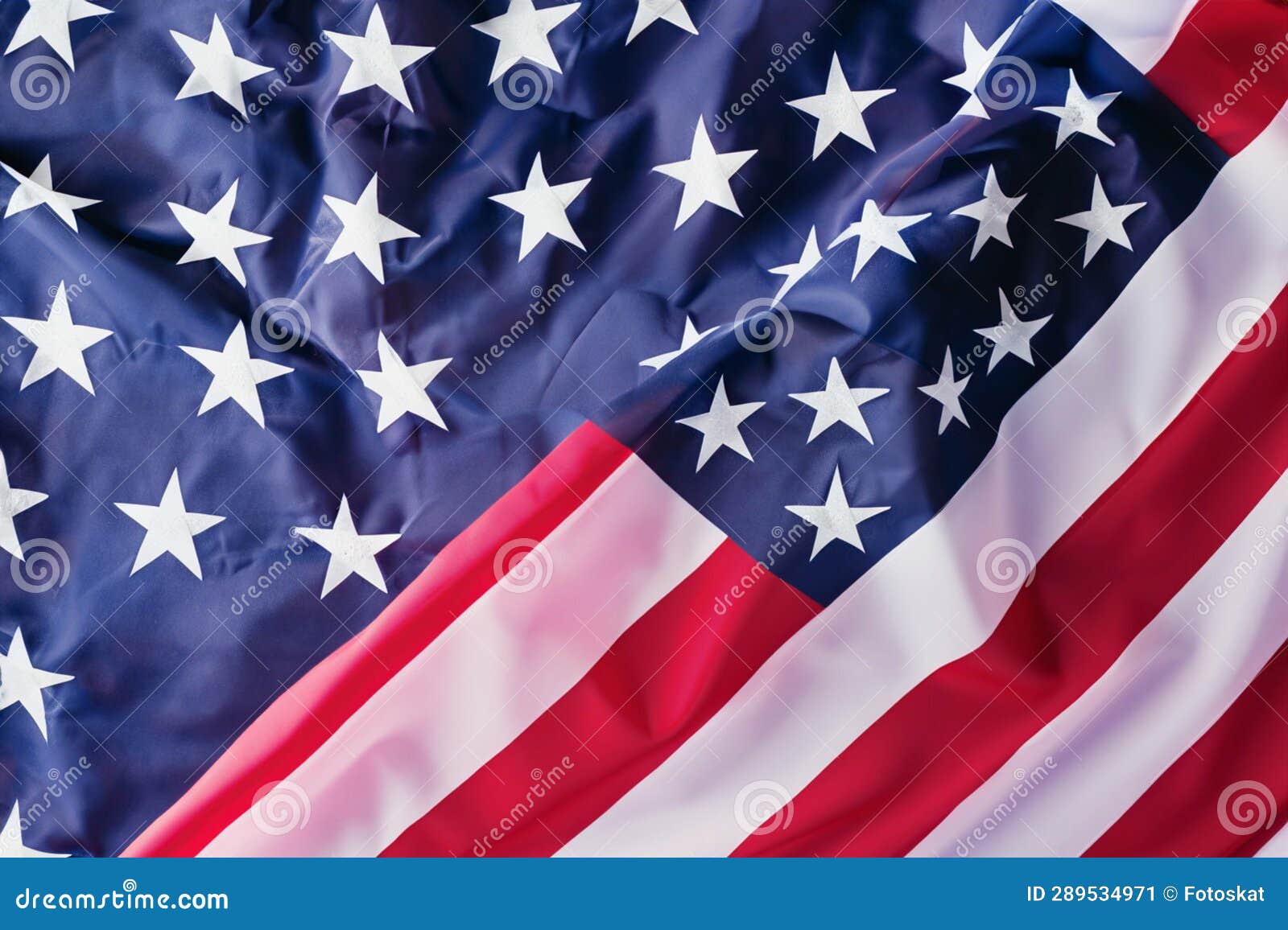 Flying American Flag stock illustration. Illustration of wind - 289534971