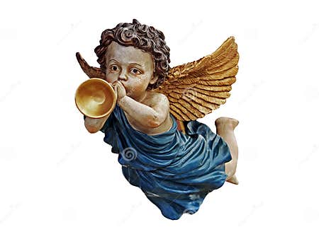 Flying angel stock image. Image of divine, angel, statuette - 12335249