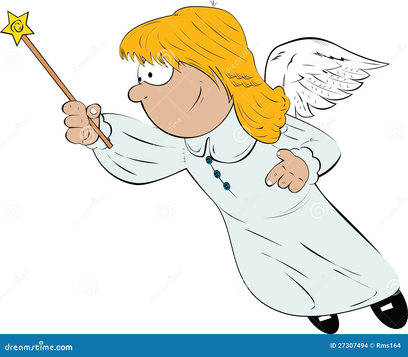 Flying Angel stock vector. Illustration of isolated, young - 27307494