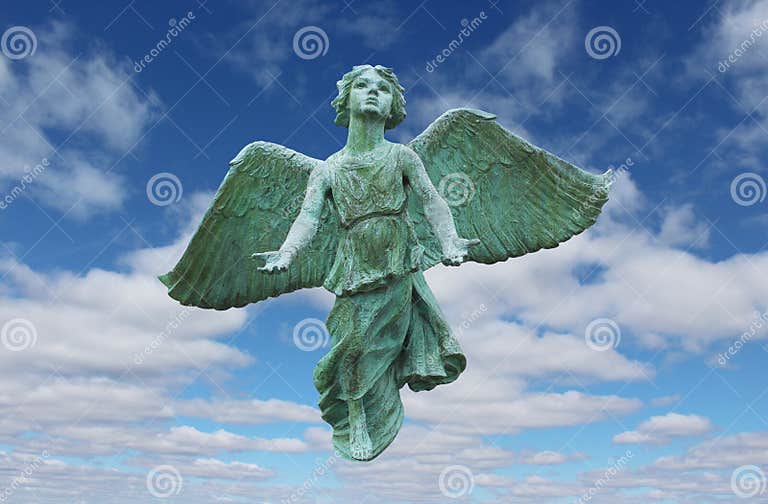 Flying Angel stock photo. Image of hand, head, angel - 73139374