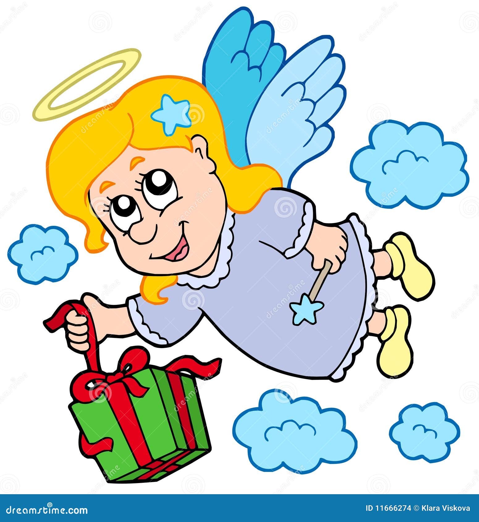 Flying Angel Wings With Gold Nimbus. Angelic Wing Cartoon Vector Set ...