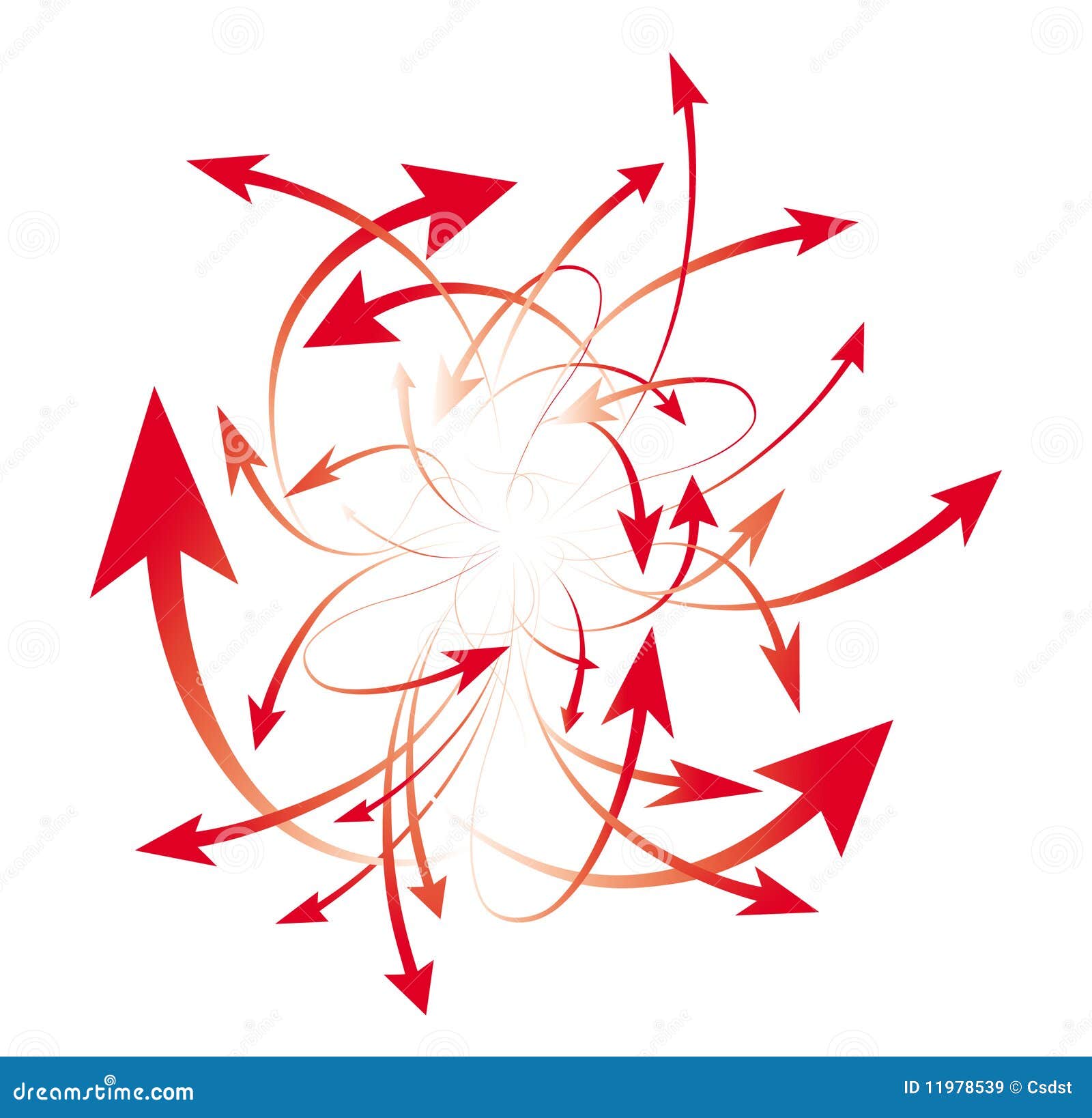 Flying arrows stock vector. Illustration of decorative - 11978539