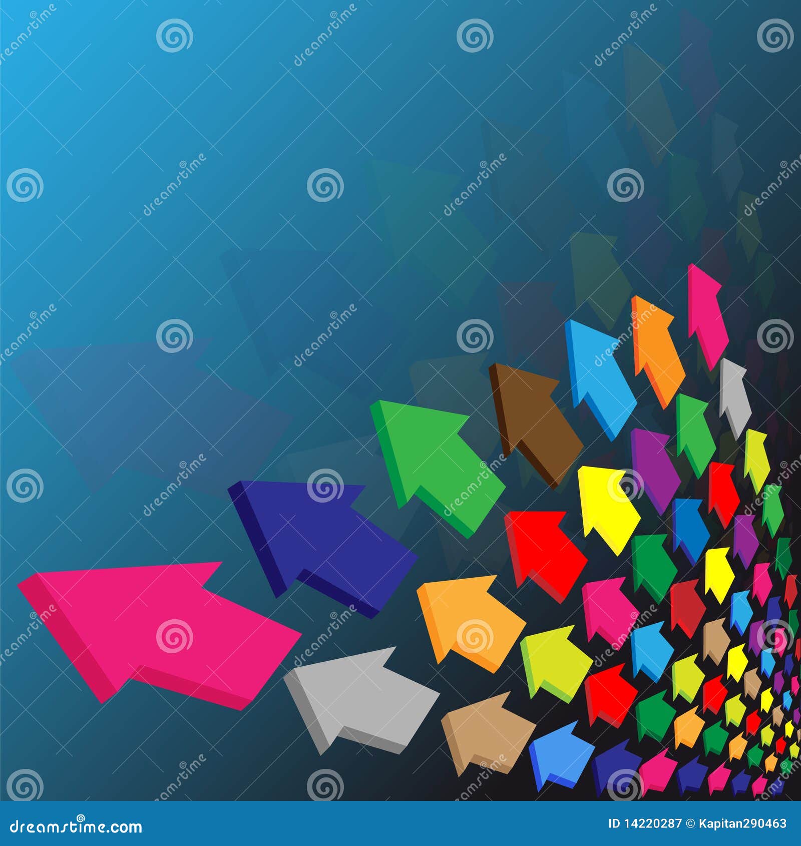 Flying arrows stock vector. Illustration of abstract - 14220287