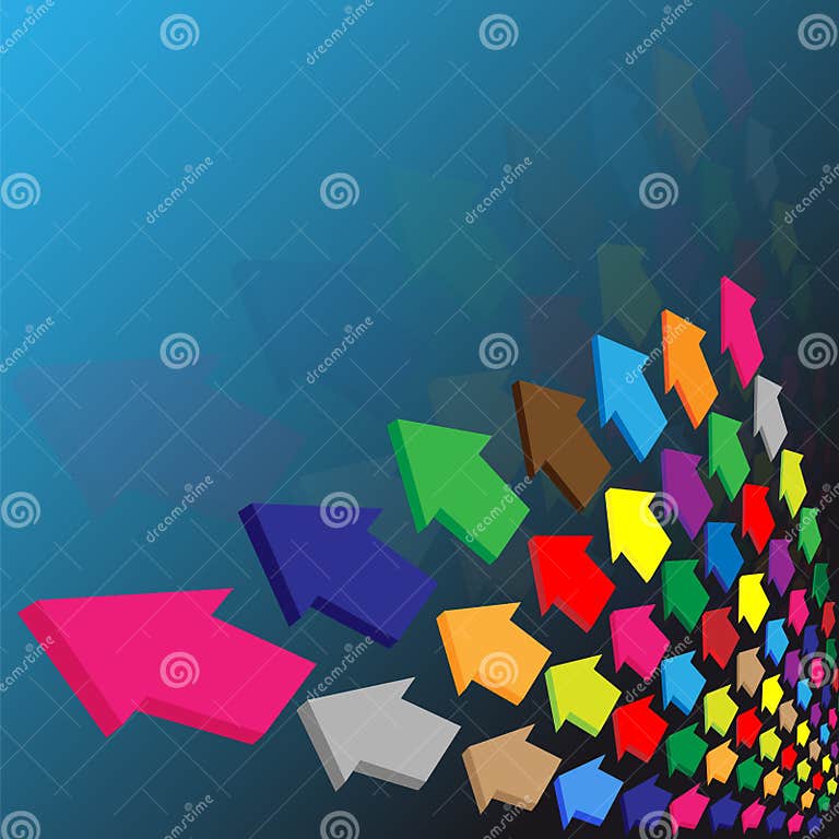 Flying arrows stock vector. Illustration of abstract - 14220287