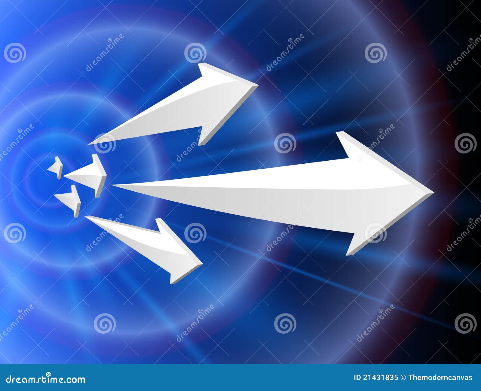 Flying Arrows stock vector. Illustration of vibrant, direction - 21431835