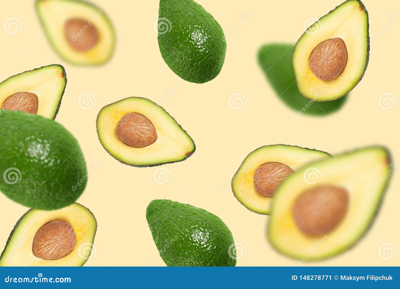 Flying avocado fruit stock image. Image of abstract - 148278771