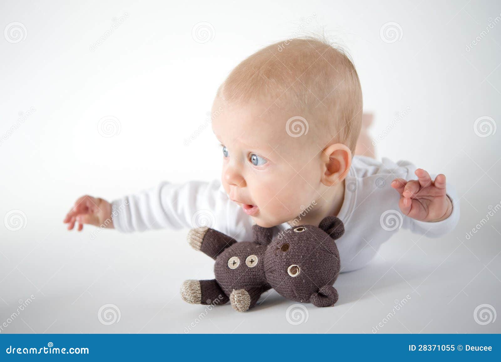 Flying baby stock image. Image of little, child, teddy - 28371055