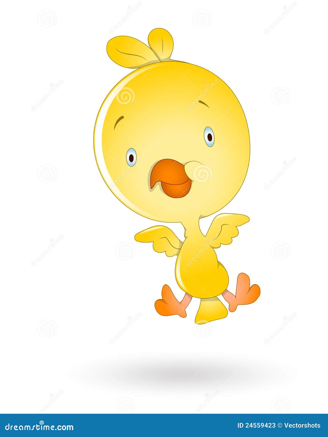 Flying Baby Bird stock vector. Illustration of happy - 24559423
