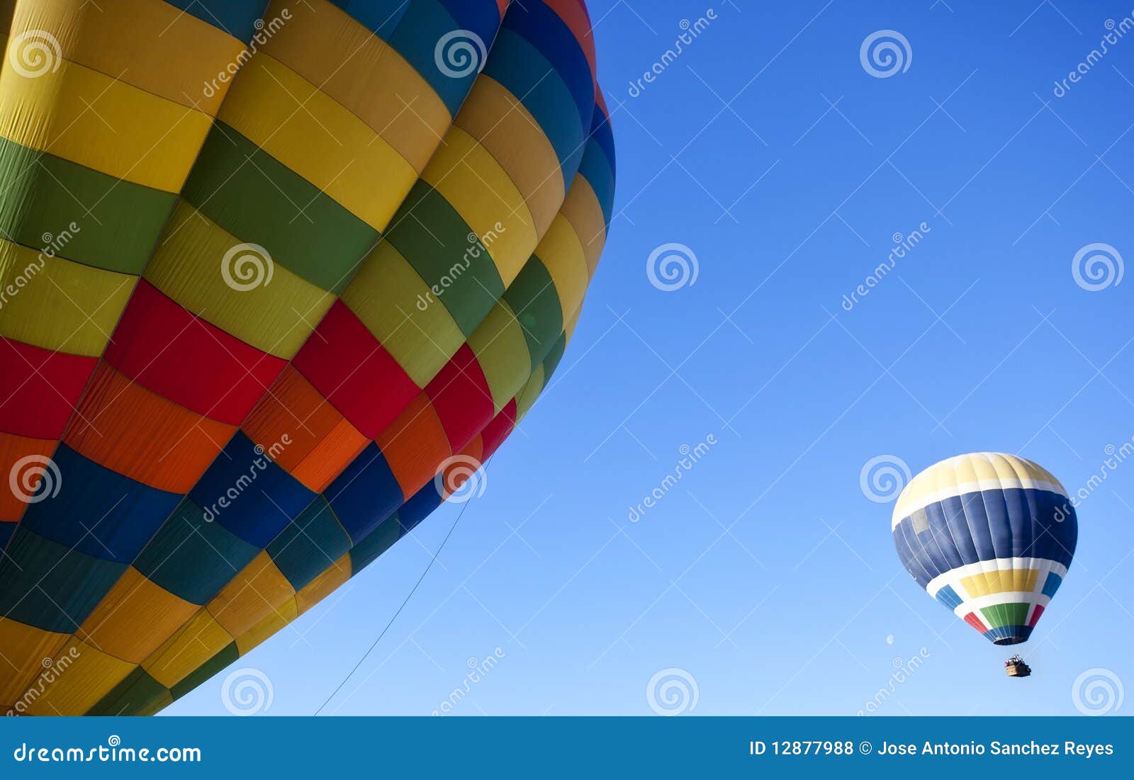 Flying balloons stock photo. Image of gondola, pattern - 12877988